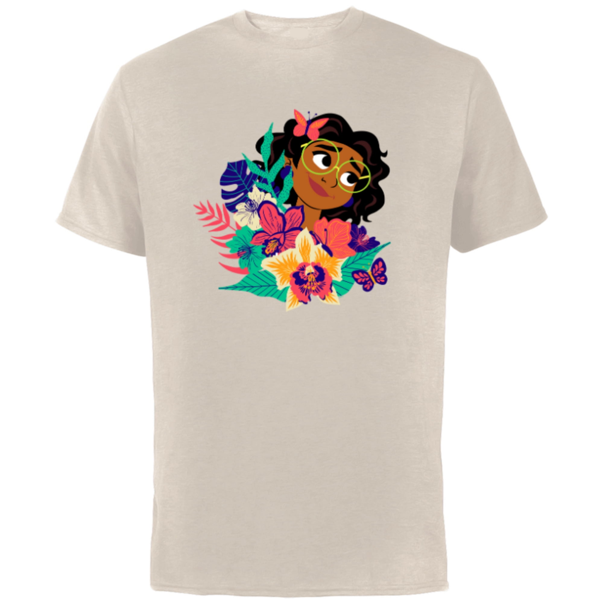 Disney Encanto Mirabel Flowers and Butterflies Paradiso - Short Sleeve Cotton T-Shirt for Adults ...