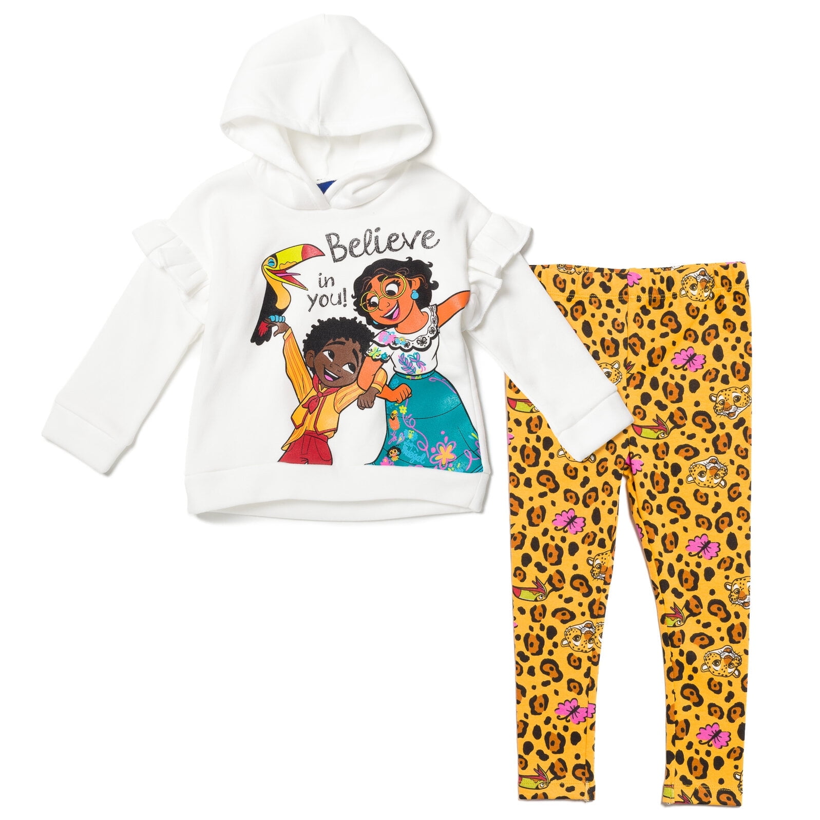 Disney Encanto Mirabel Girls Fleece Hoodie and Leggings Toddler to Big ...