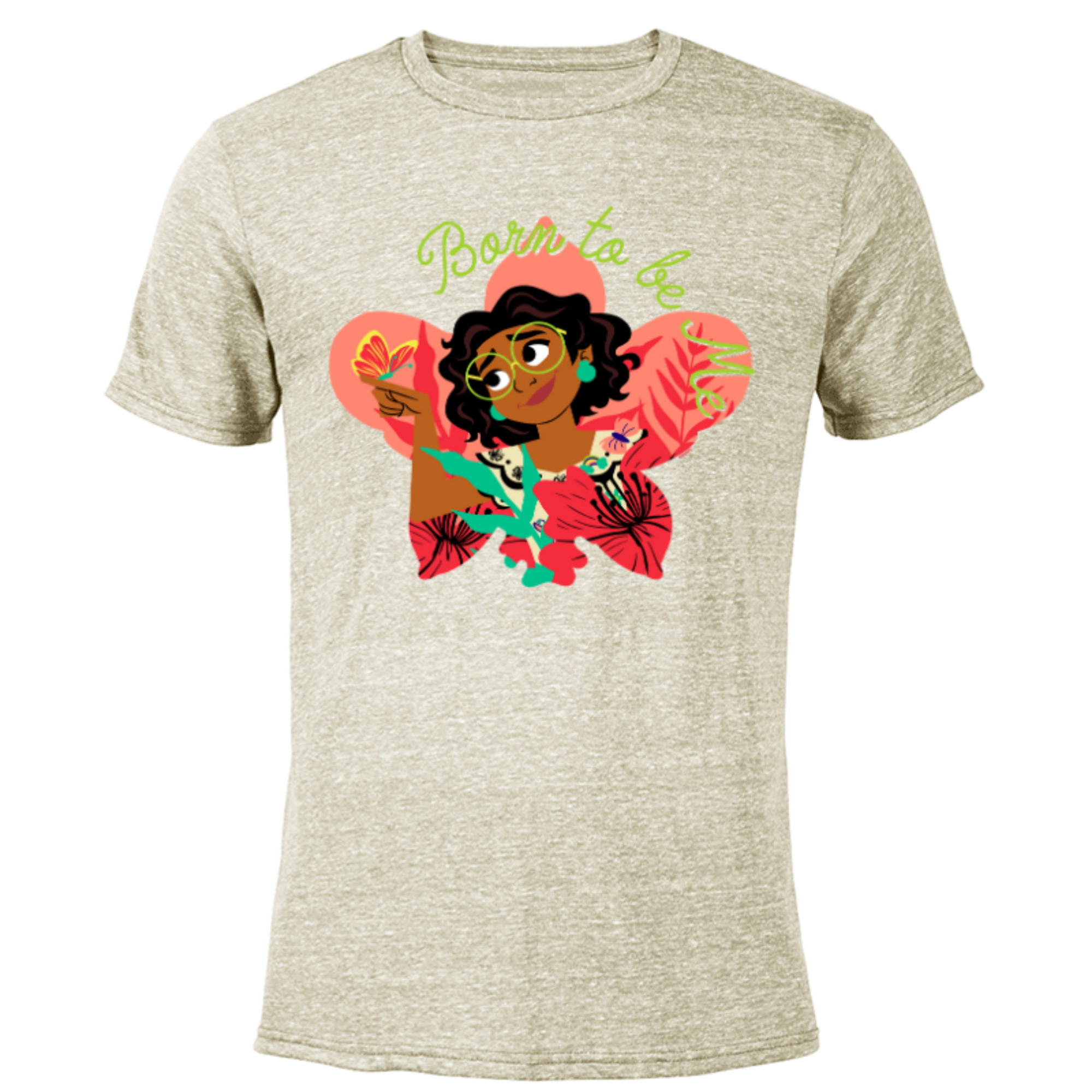 Disney Encanto Mirabel Madrigal Born To Be Me - Short Sleeve Blended T ...