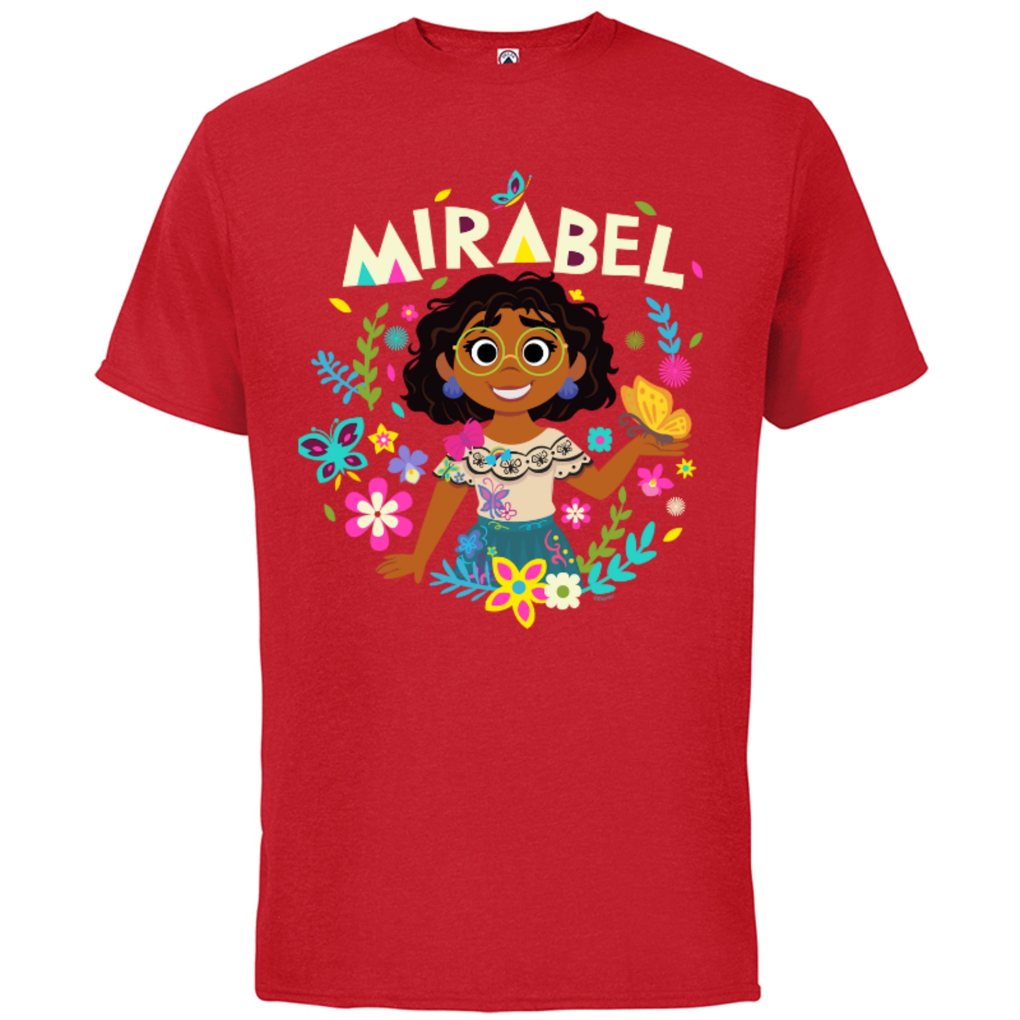 Disney Encanto Mirabel Madrigal Floral - Short Sleeve Cotton T-Shirt ...