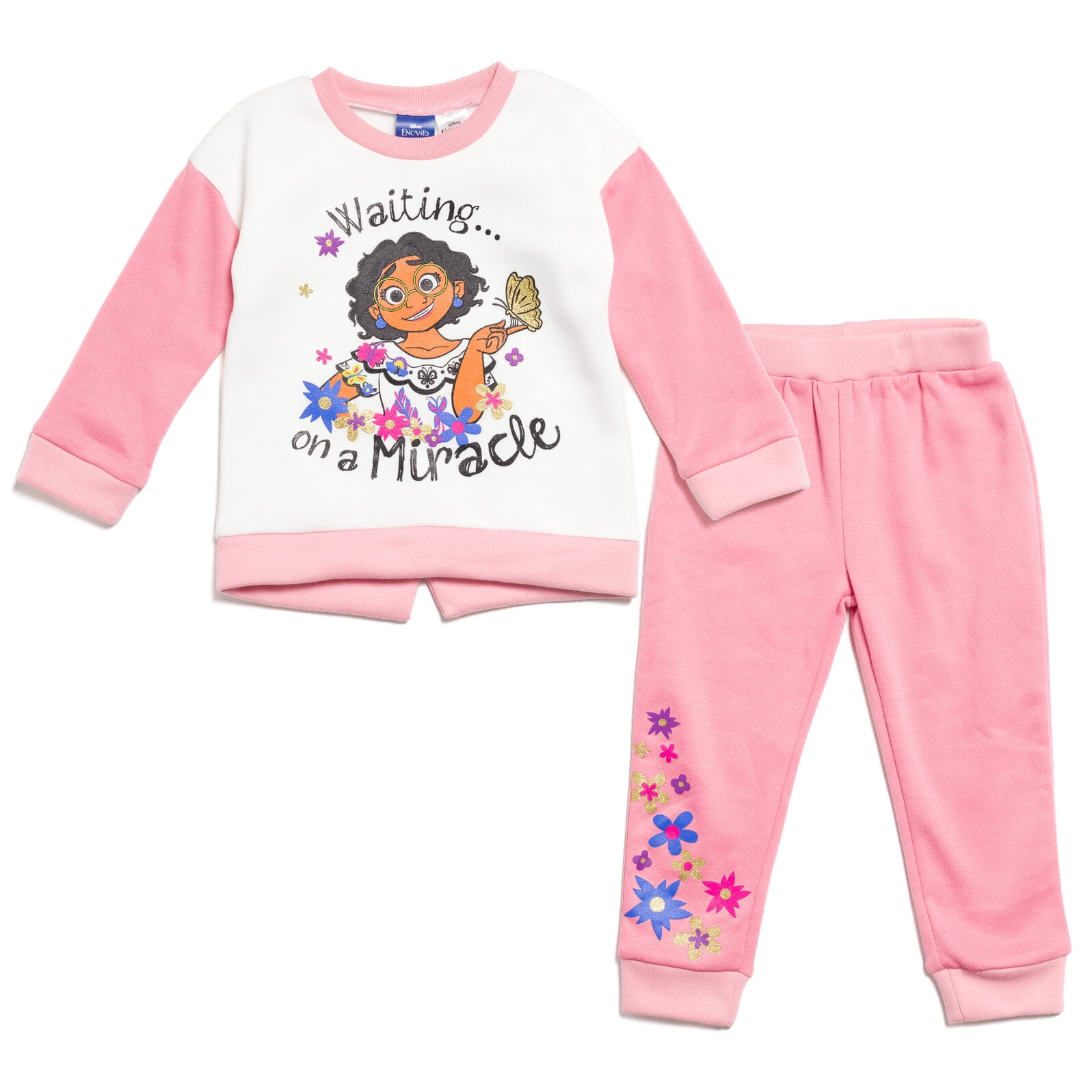 Disney Encanto Kids Clothing Set: Mirabel Toddler Girls Fleece Sweatshirt & Pants 4T - Walmart.com