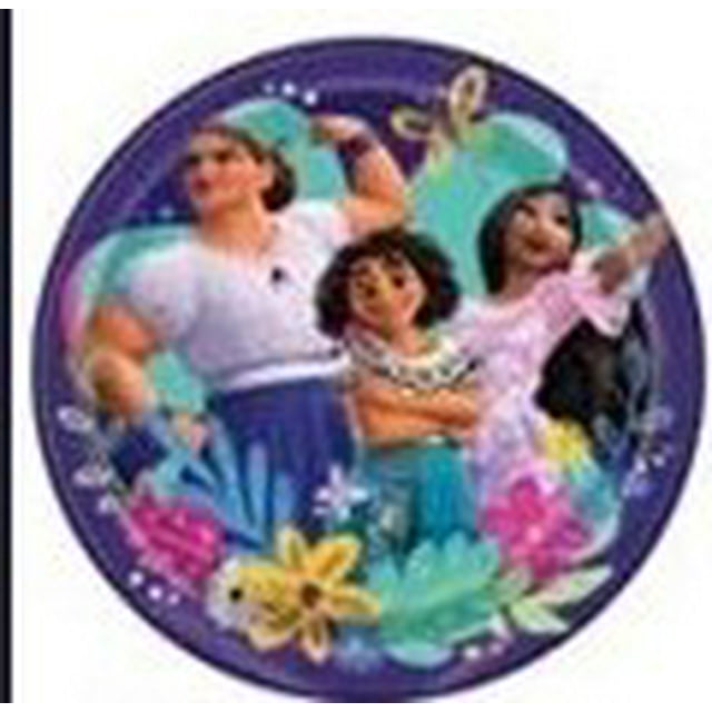 Disney Encanto Multicolor Paper Dinner Plates, 9in, 8ct - Walmart.com