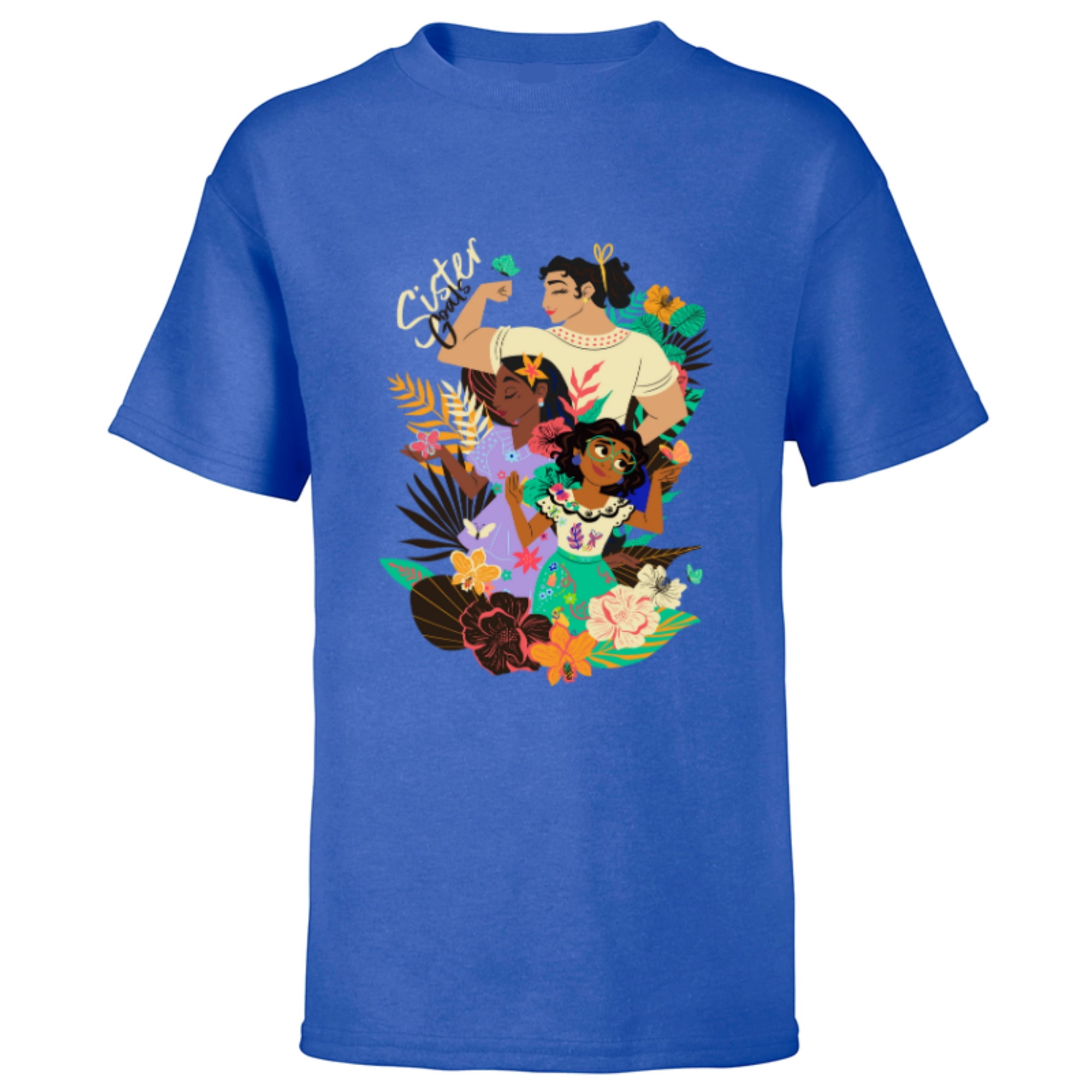 Disney Encanto Sister Goals Mirabel Luisa Isabela Floral - Short Sleeve ...