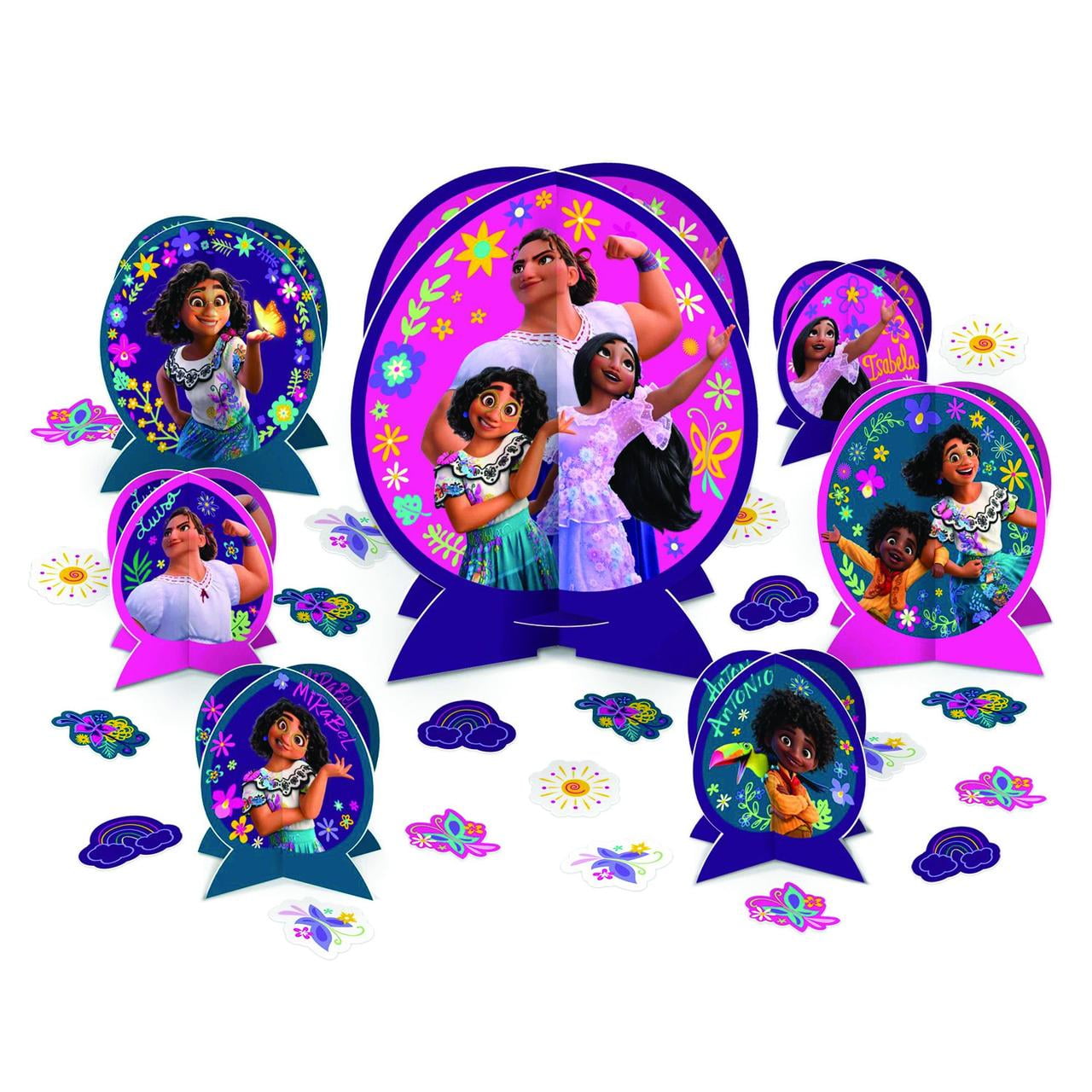 Disney Encanto Themed Decor Set, 31 Piece Birthday Party Decoration Kit ...