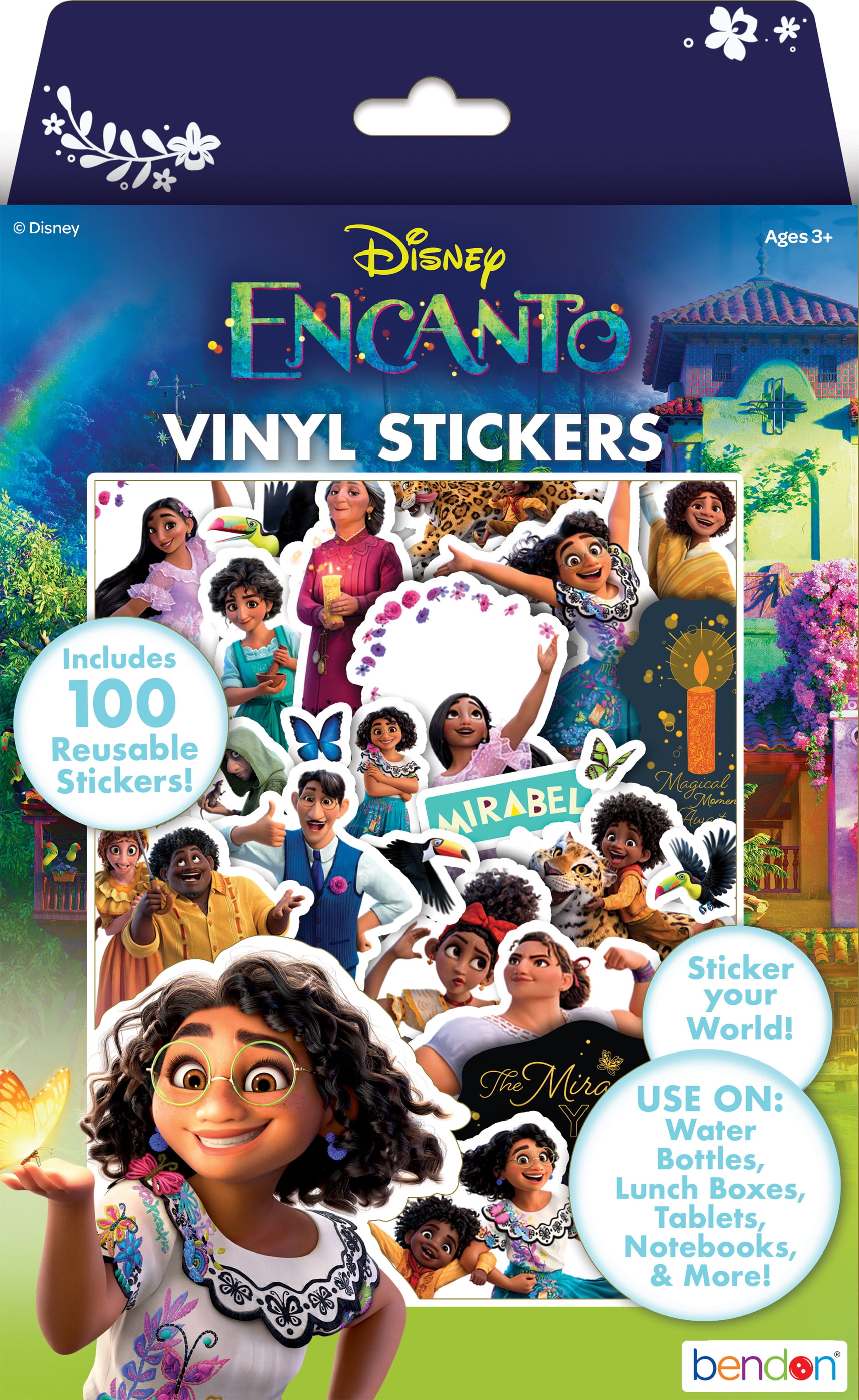 Disney Encanto Vinyl Sticker Pack - Multicolor Paper Stickers - Walmart.com