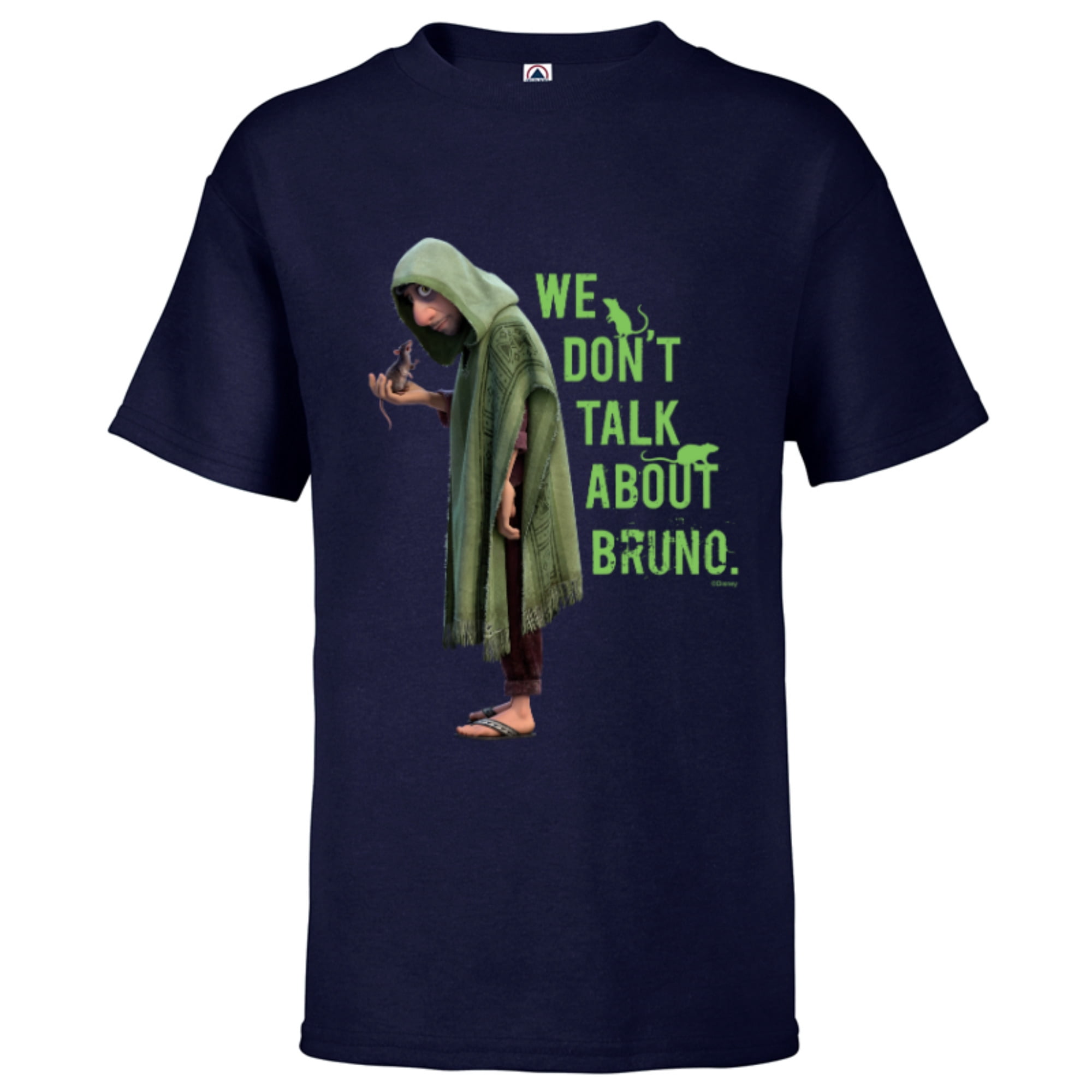 Disney Encanto We Don’t Talk About Bruno Dark - Short Sleeve T-Shirt for Kids – Customized-Navy ...