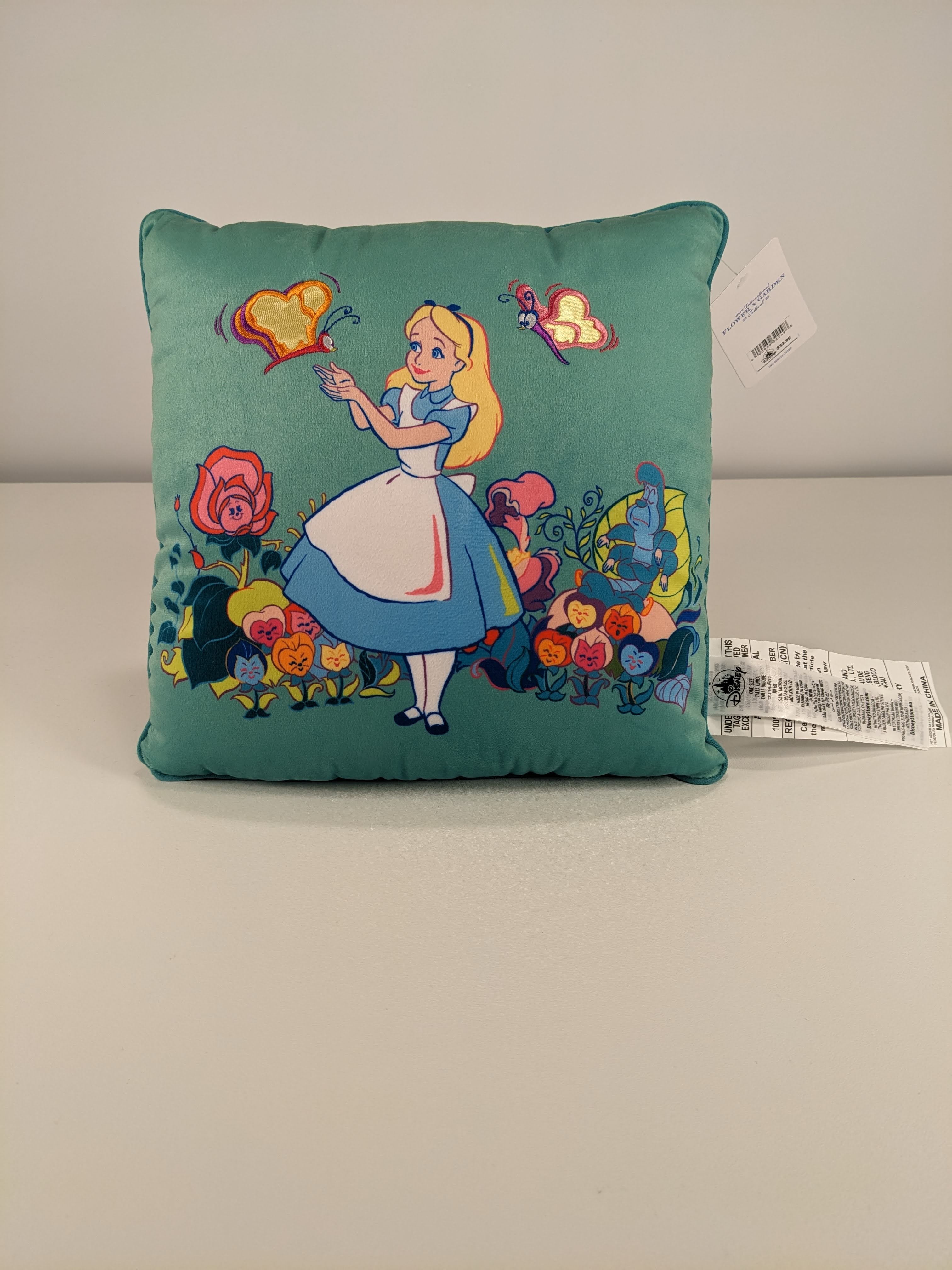 Disney Epcot Flower & Garden Festival Alice in Wonderland Pillow ...