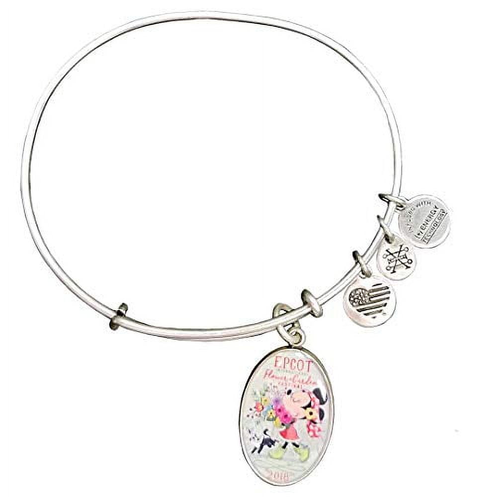 Disney Epcot Flower and Garden Festival Bangle Charm Bracelet Silver ...