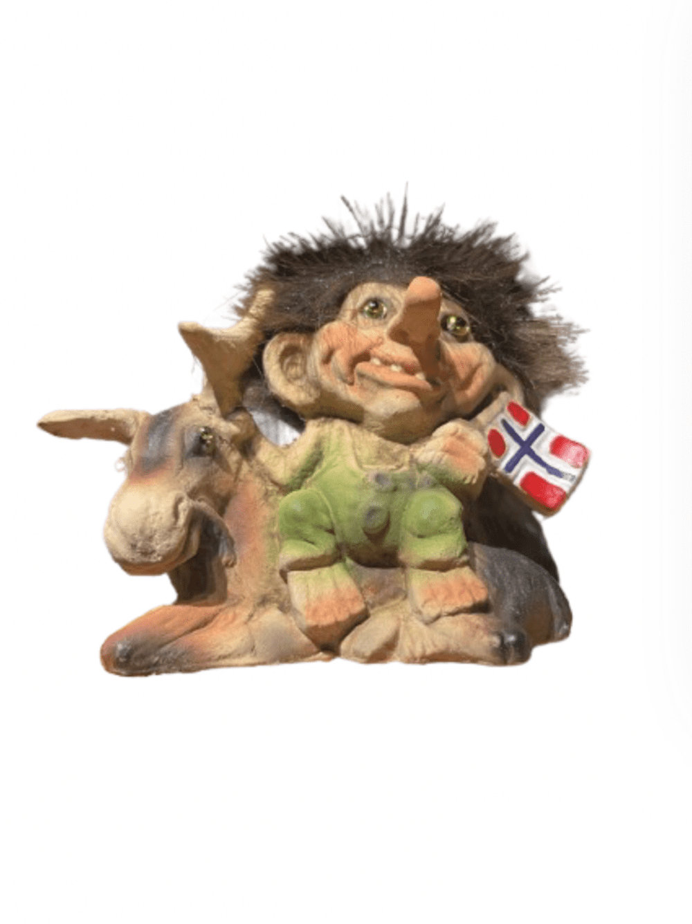 Disney Epcot Norway Nyform Troll with Flag and Moose Figurine New with ...