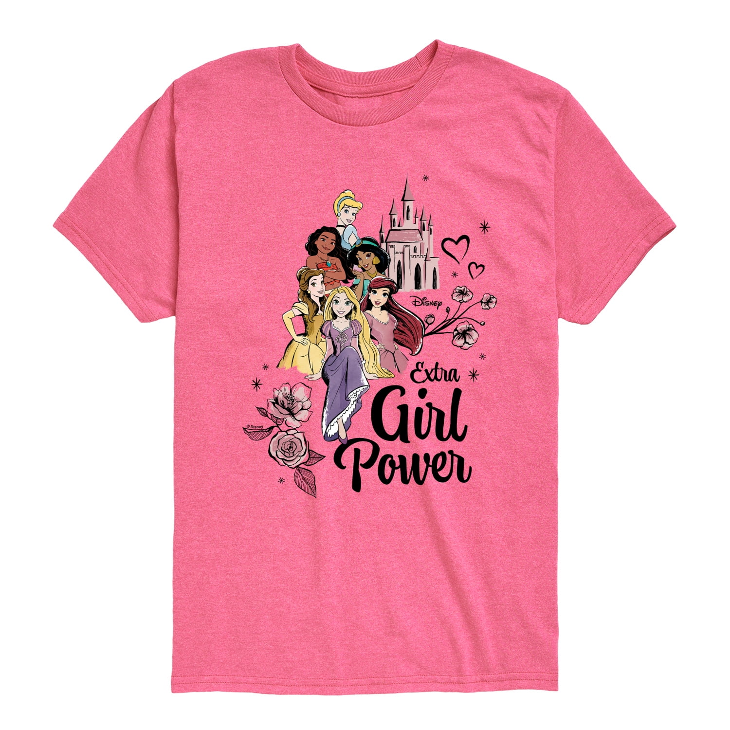 Disney - Extra Girl Power - Toddler & Youth Short Sleeve Graphic T ...