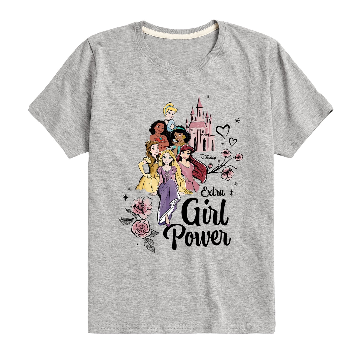Disney - Extra Girl Power - Toddler & Youth Short Sleeve Graphic T ...