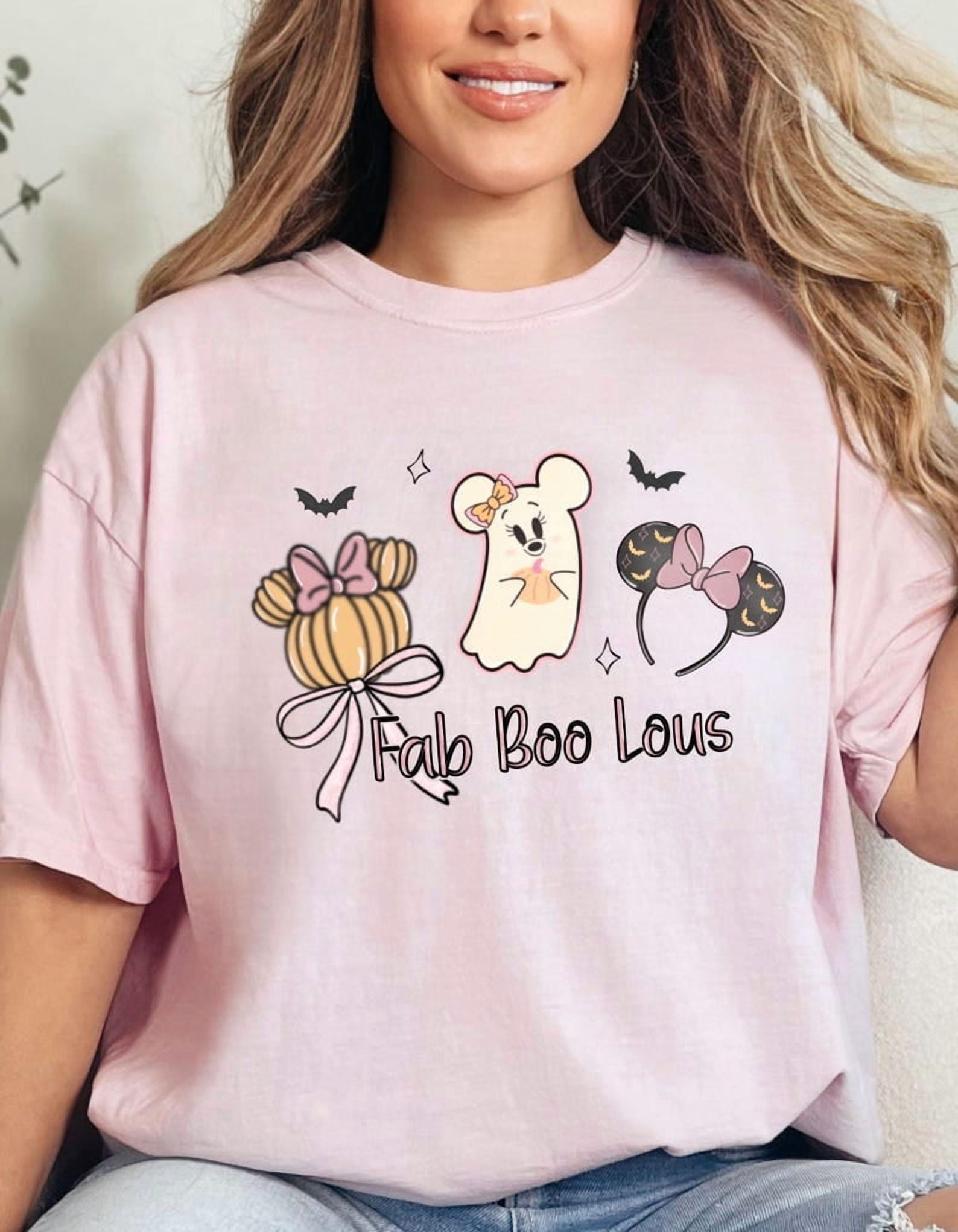Disney Fab BOO lous Tee, Minnie Ghost Pink Tee, Halloween Disney Shirt ...