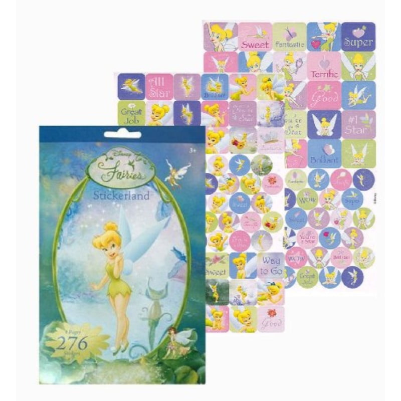 Disney Fairies Stickerland 276 Stickers - Walmart.com