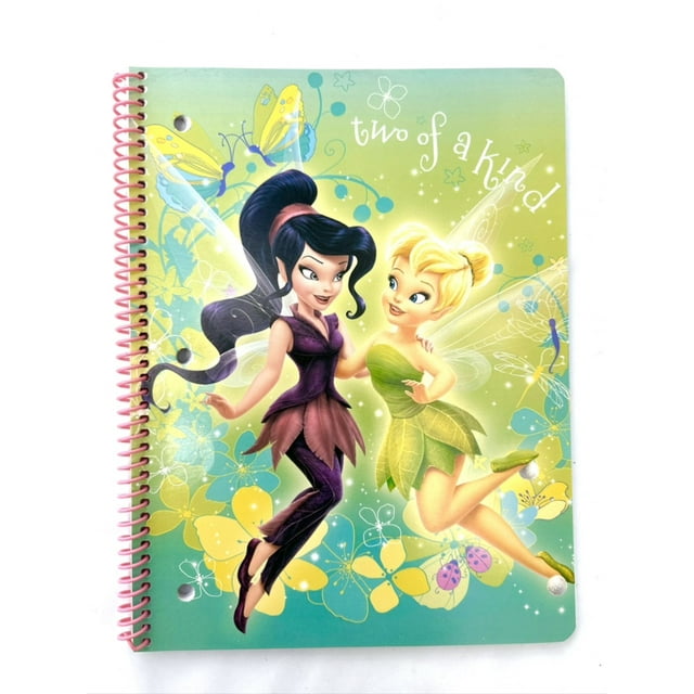 Disney Fairies Tinker Bell spiral Notebooks ( Green) - Walmart.com