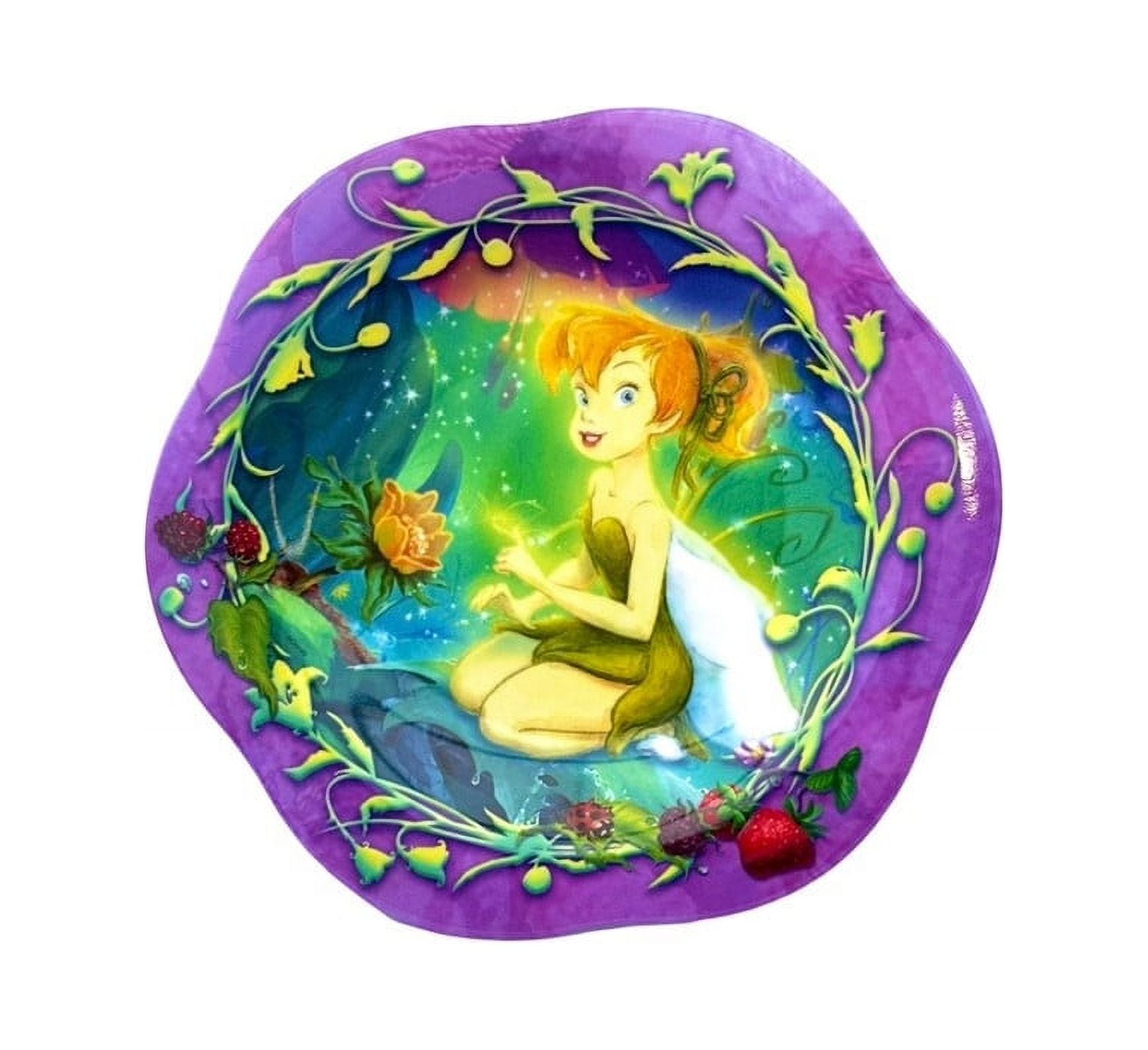 Disney Fairy Tinker Bell Children's Plate - Tinkerbell Flower Shape ...