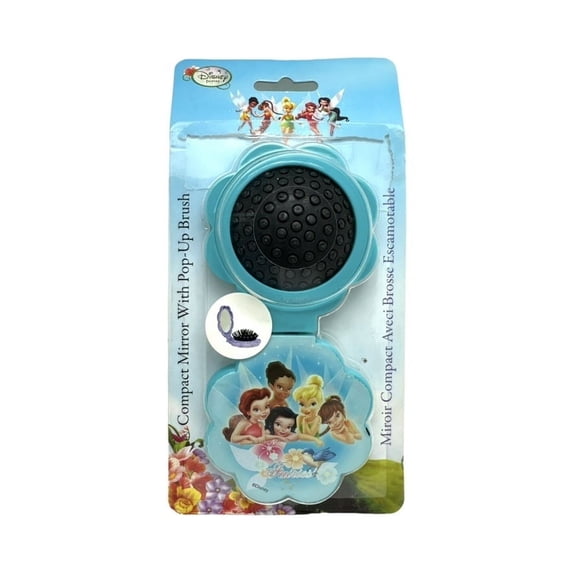 Disney Fairy Tinker Bell Compact Mirror with pop-up brush - Walmart.com