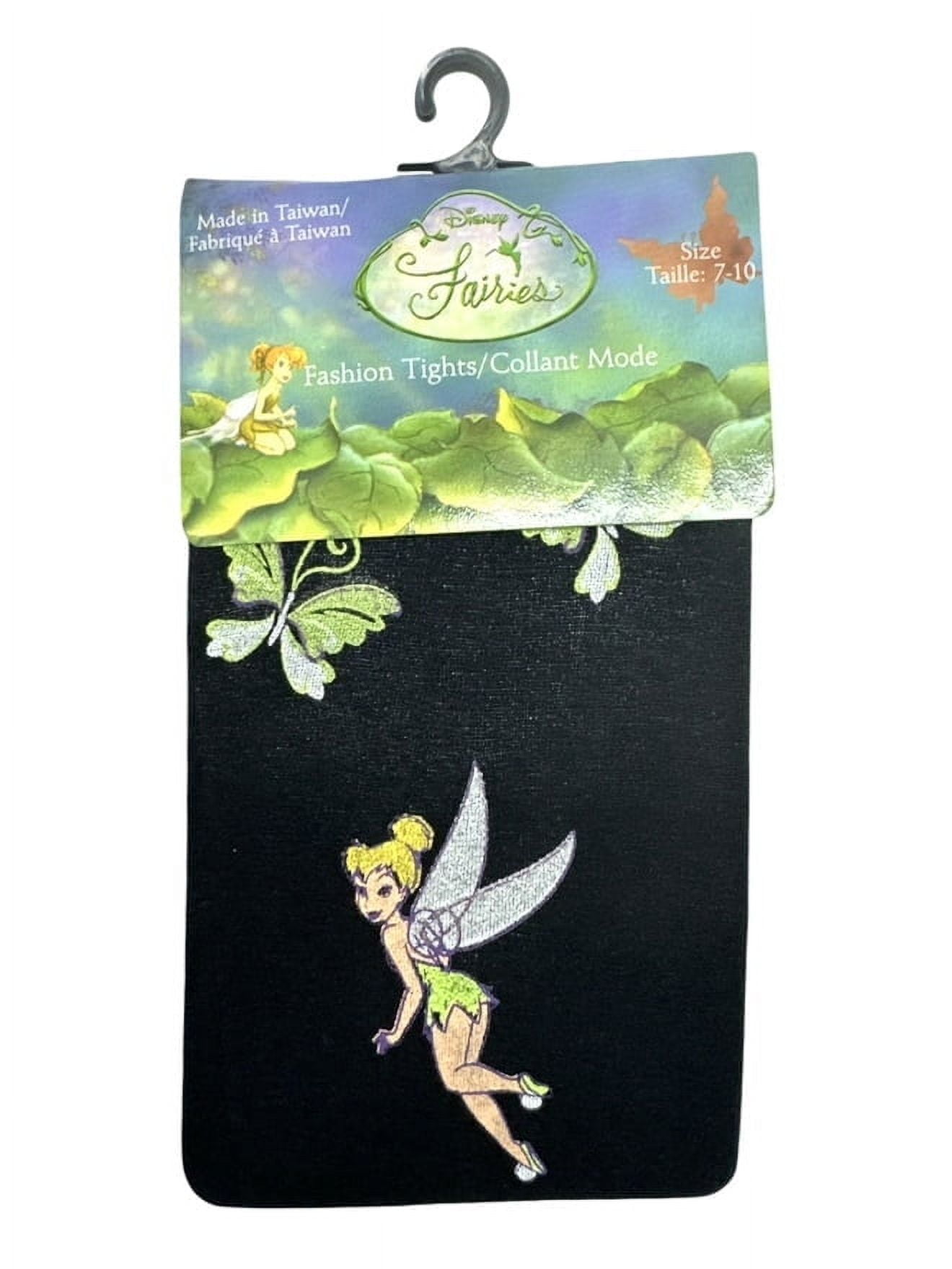Disney Fairy Tinker Bell girl's black tights (size 7-10) - Walmart.com
