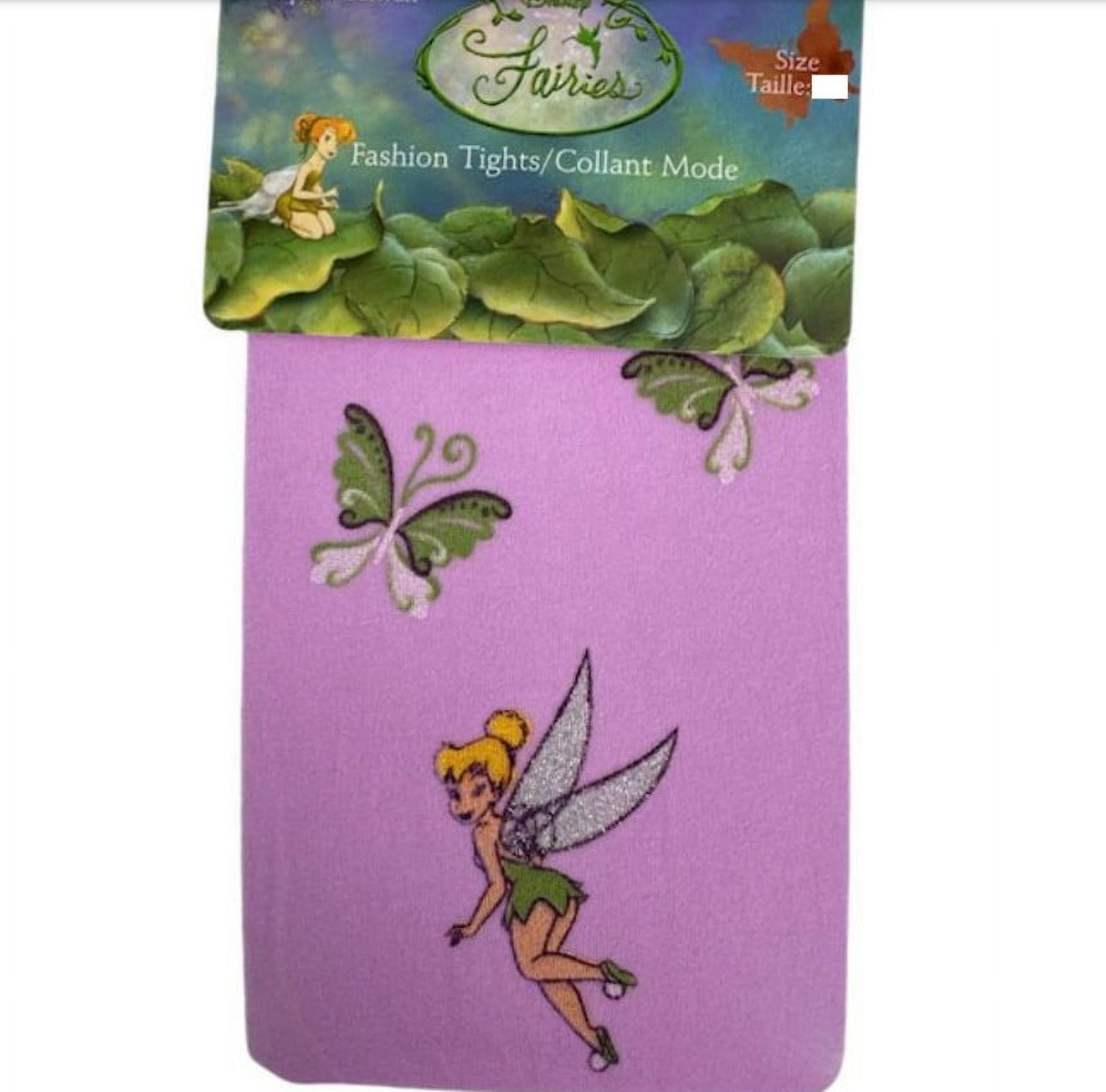 Disney Fairy Tinker Bell girl's pinkish purple tights (size 7-10 ...