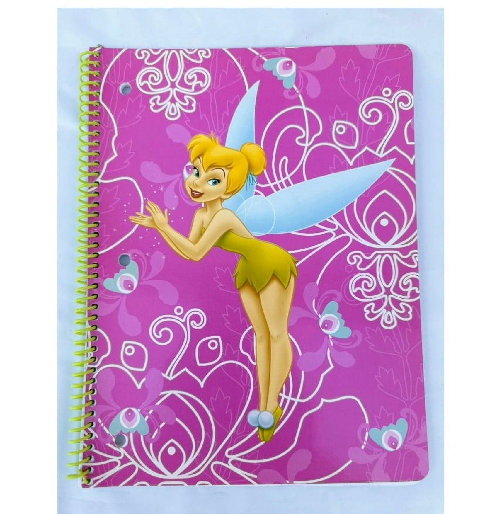 Disney Fairy Tinker Bell pink Spiral Notebooks - Walmart.com