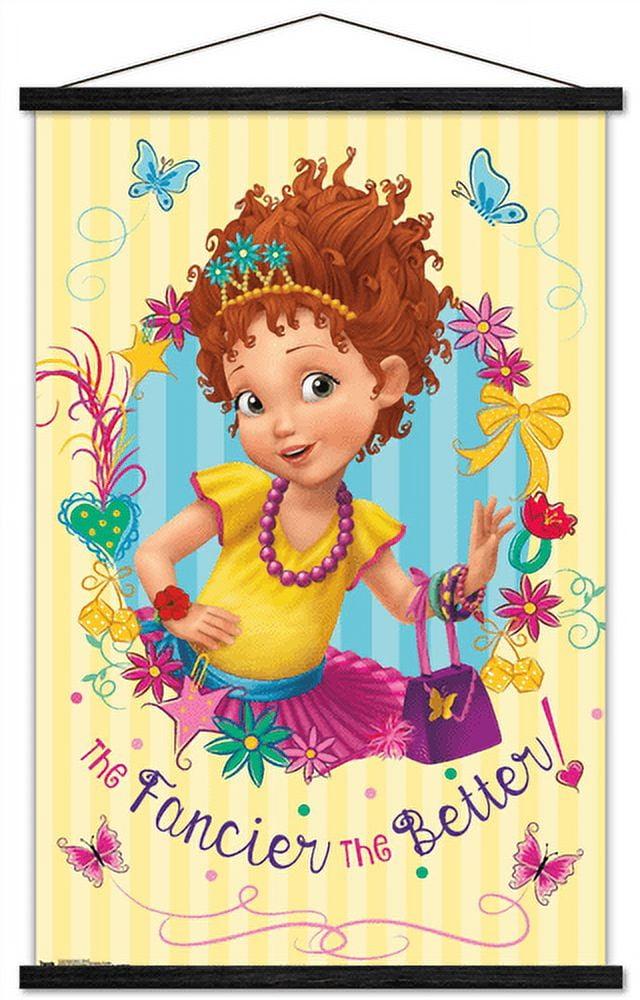 Disney Fancy Nancy - Fancier Wall Poster with Wooden Magnetic Frame, 22 ...