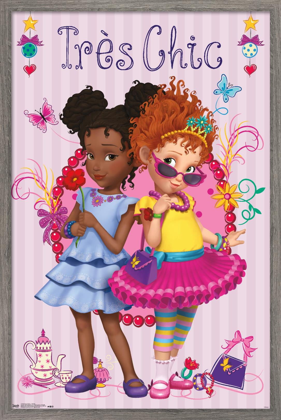 Disney Fancy Nancy - Friends Wall Poster, 22.375" x 34", Framed ...