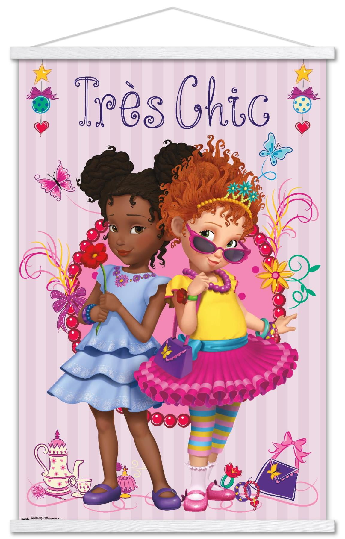 Disney Fancy Nancy - Friends Wall Poster with Wooden Magnetic Frame, 22 ...