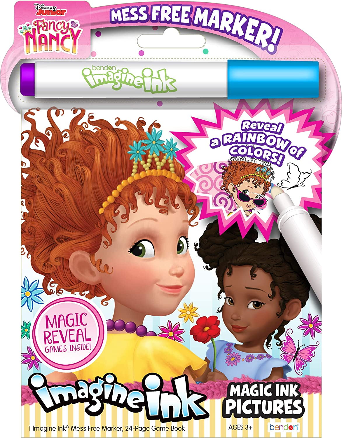 Disney Fancy Nancy Imagine Ink Magic Ink Pictures 24 Page Game Book ...