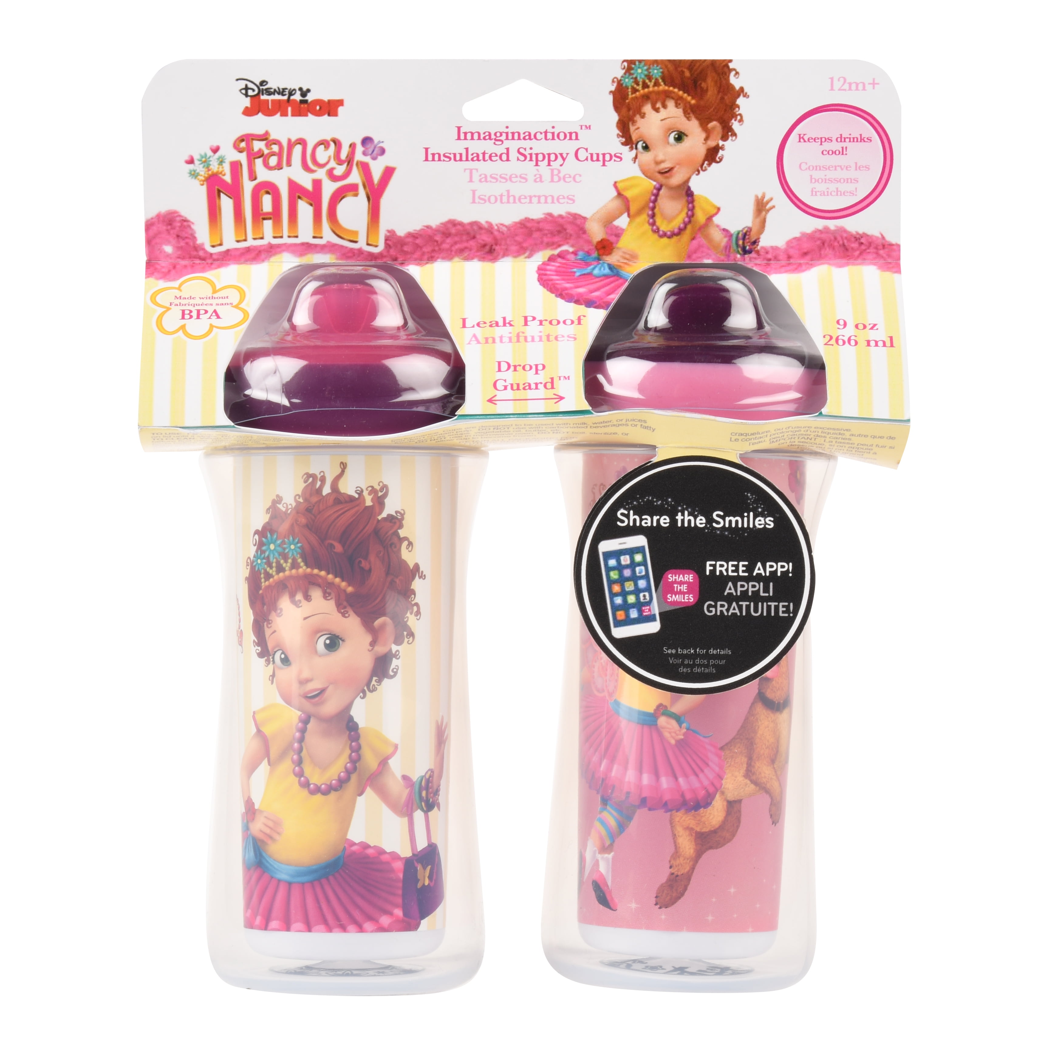 Disney Fancy Nancy Insulated Hard Spout Sippy Cups 9 Oz - 2 Pack ...