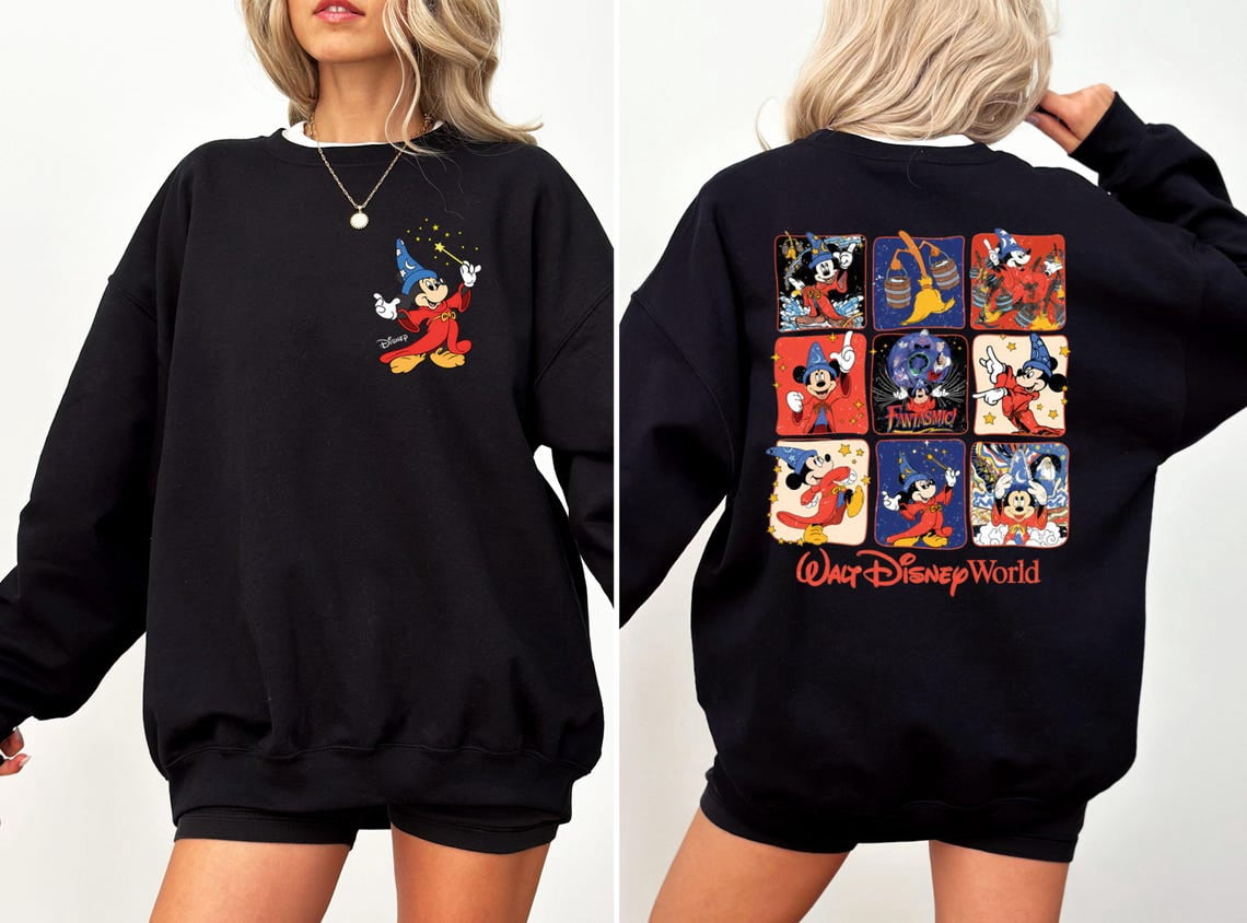Disney Fantasia Movie Sweatshirt, Magical Mickey Sweat, Stay Magical ...