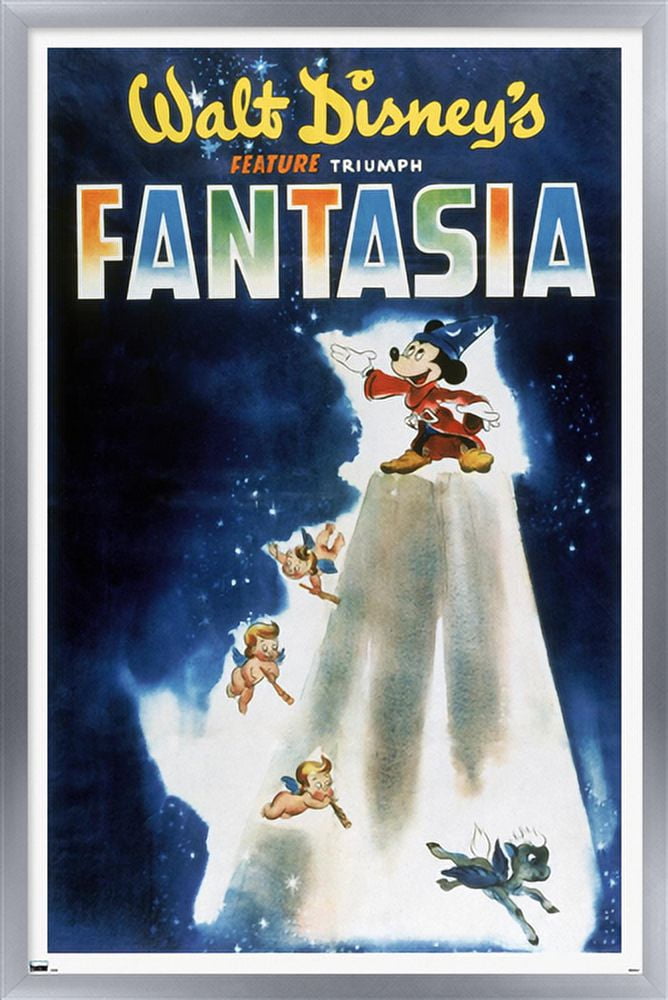 Disney Fantasia - One Sheet Wall Poster, 22.375" x 34" Framed - Walmart.com