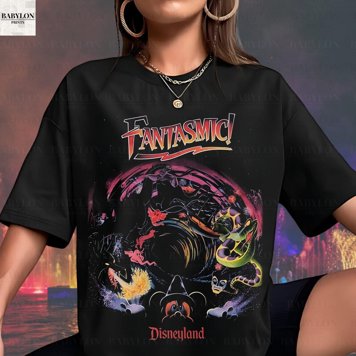 Disney Fantasmic Sorcerer Mickey Mouse Magic Wizard Magical Retro Shirt ...