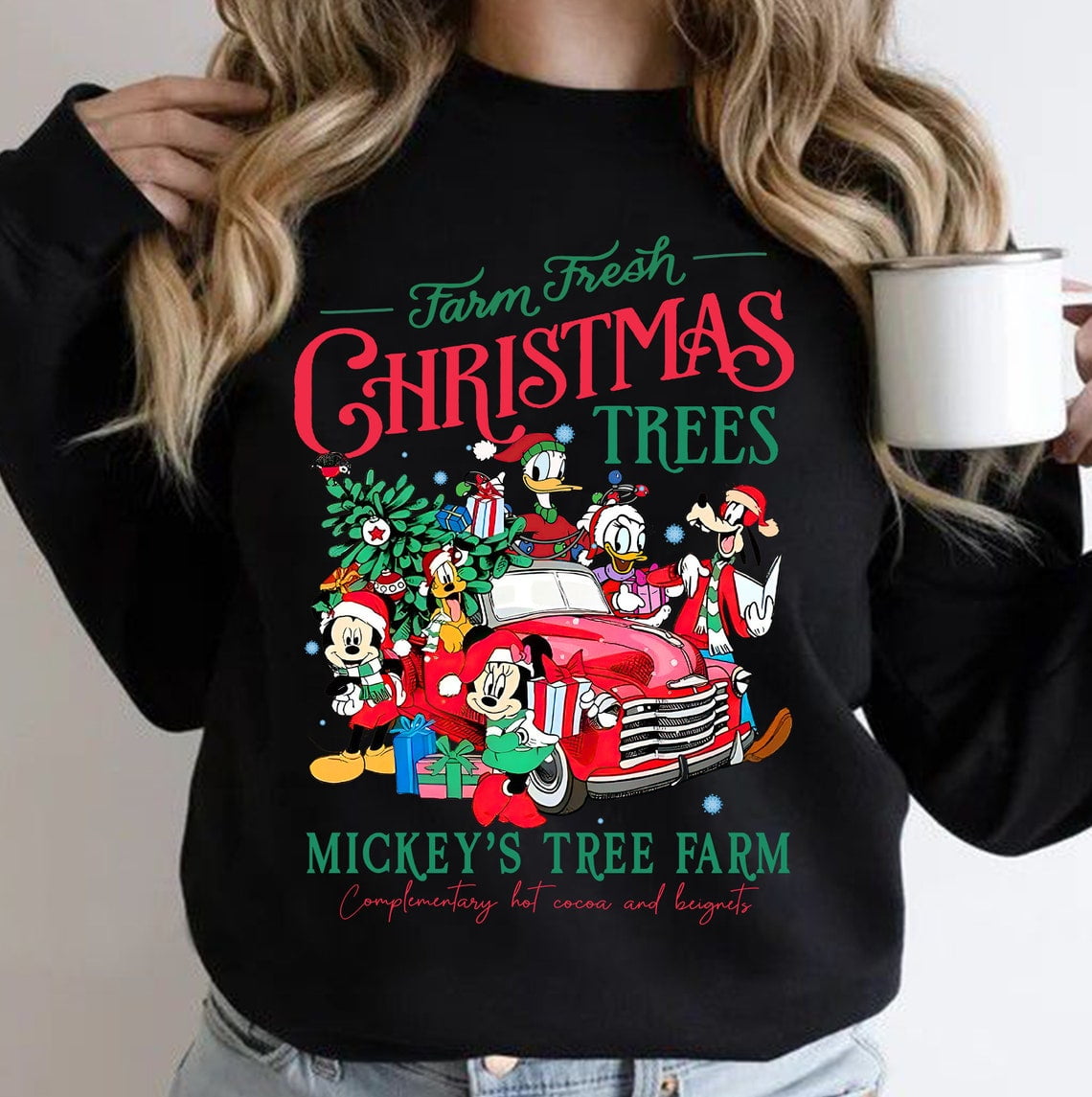 Disney Farm Fresh Sweatshirt, Mickey'S Tree Farm Shirt, Disneyland ...