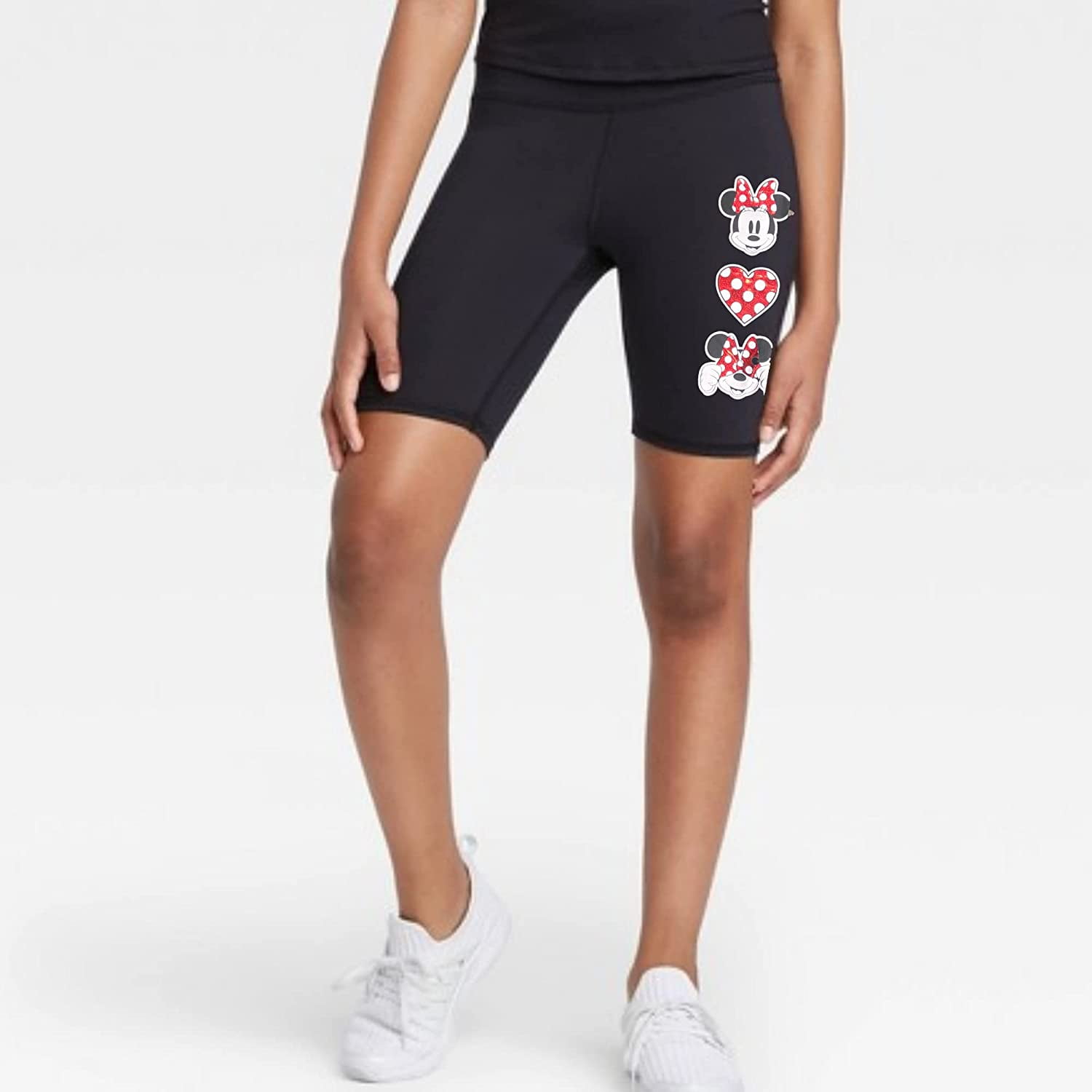 Disney Minnie Faces Junior Biker Short, S-3XL (Women's) - Walmart.com