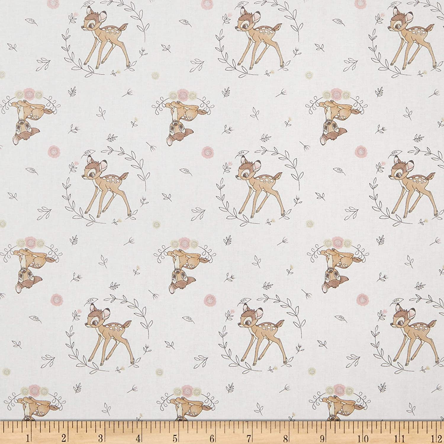 Disney Fashion Trend Framed Bambi Fabric, Cream, Fabric By The Yard ...