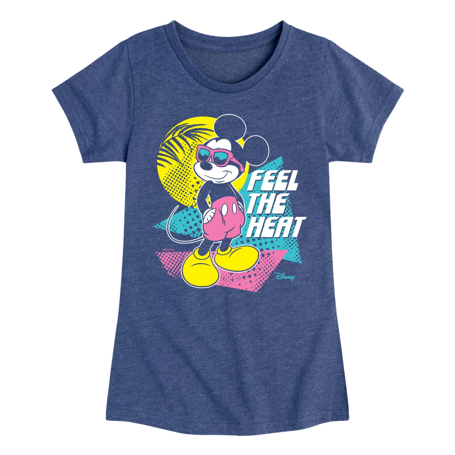 Disney - Feel The Heat - Girls Fitted Short Sleeve Tee - Walmart.com