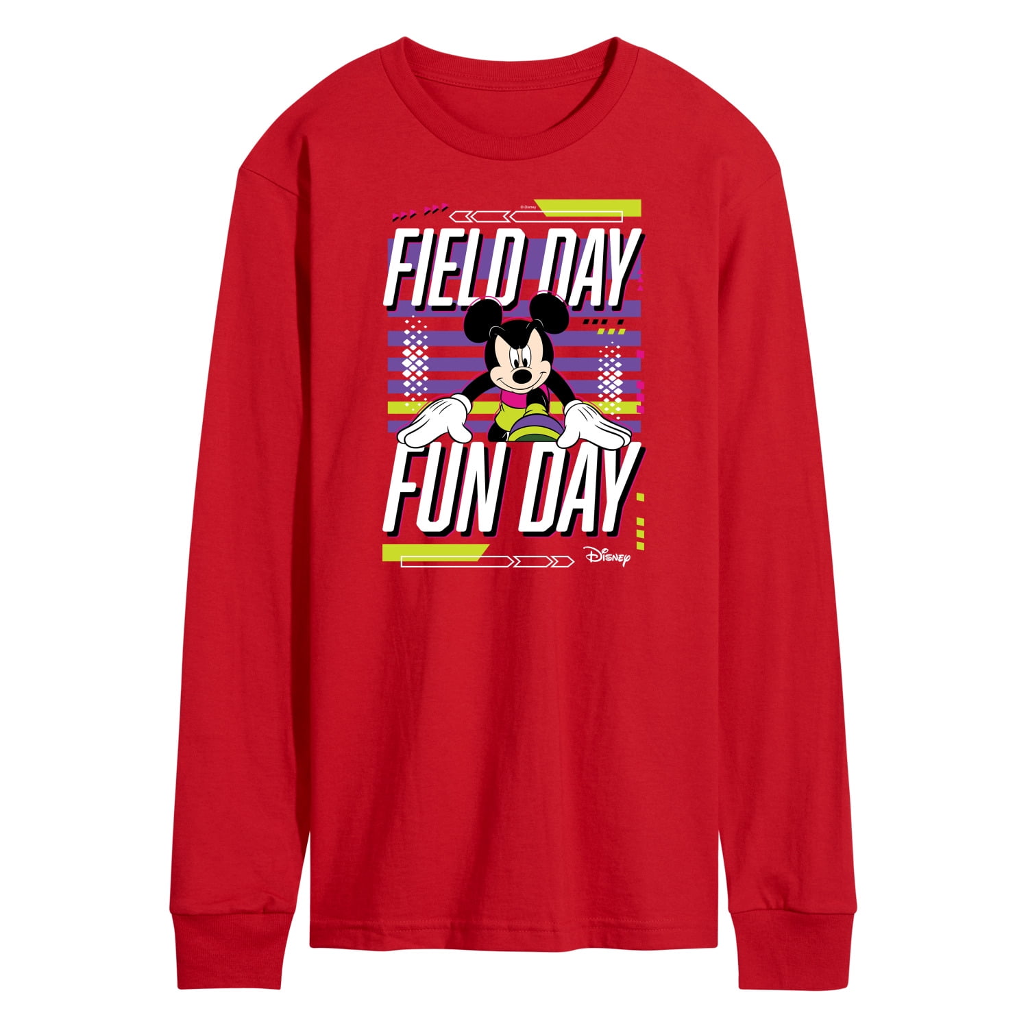 Disney - Field Day Fun Day - Men's Long Sleeve T-Shirt - Walmart.com