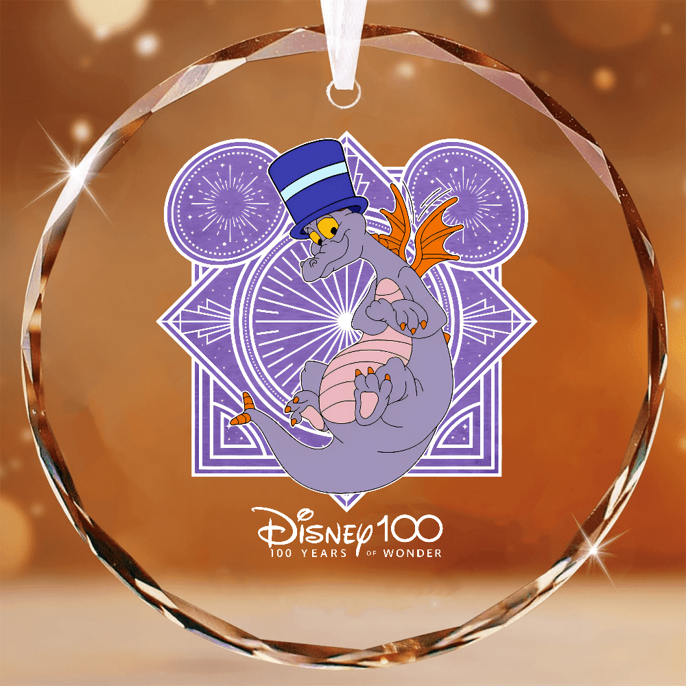 Disney Figment Glass Ornament, Theme Park Character Inspired Nostalgic ...