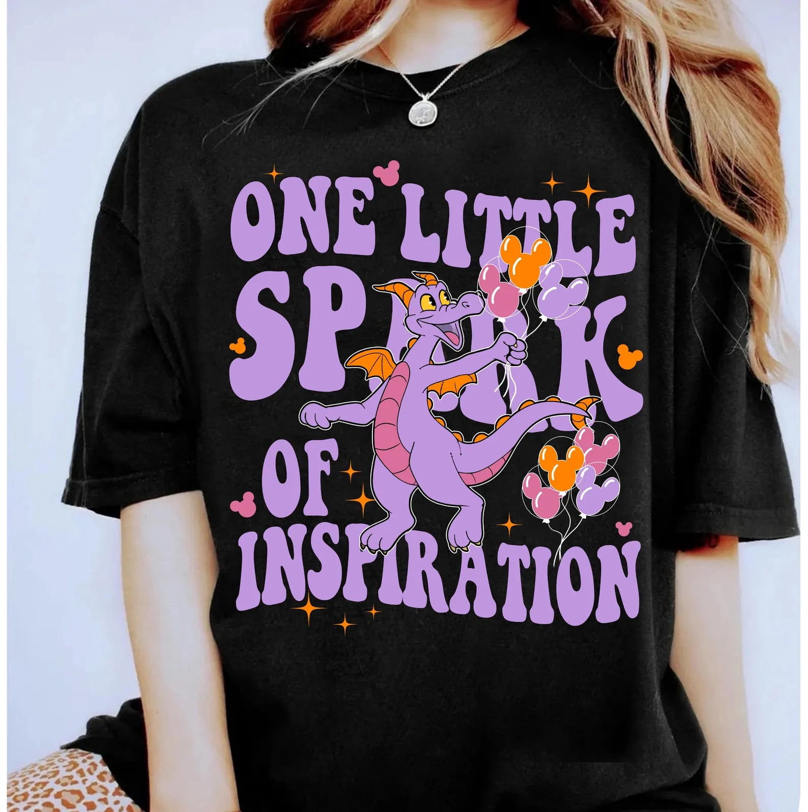 Disney Figment One Little Spark Of Inspiration Walt Epcot T-shirt ...