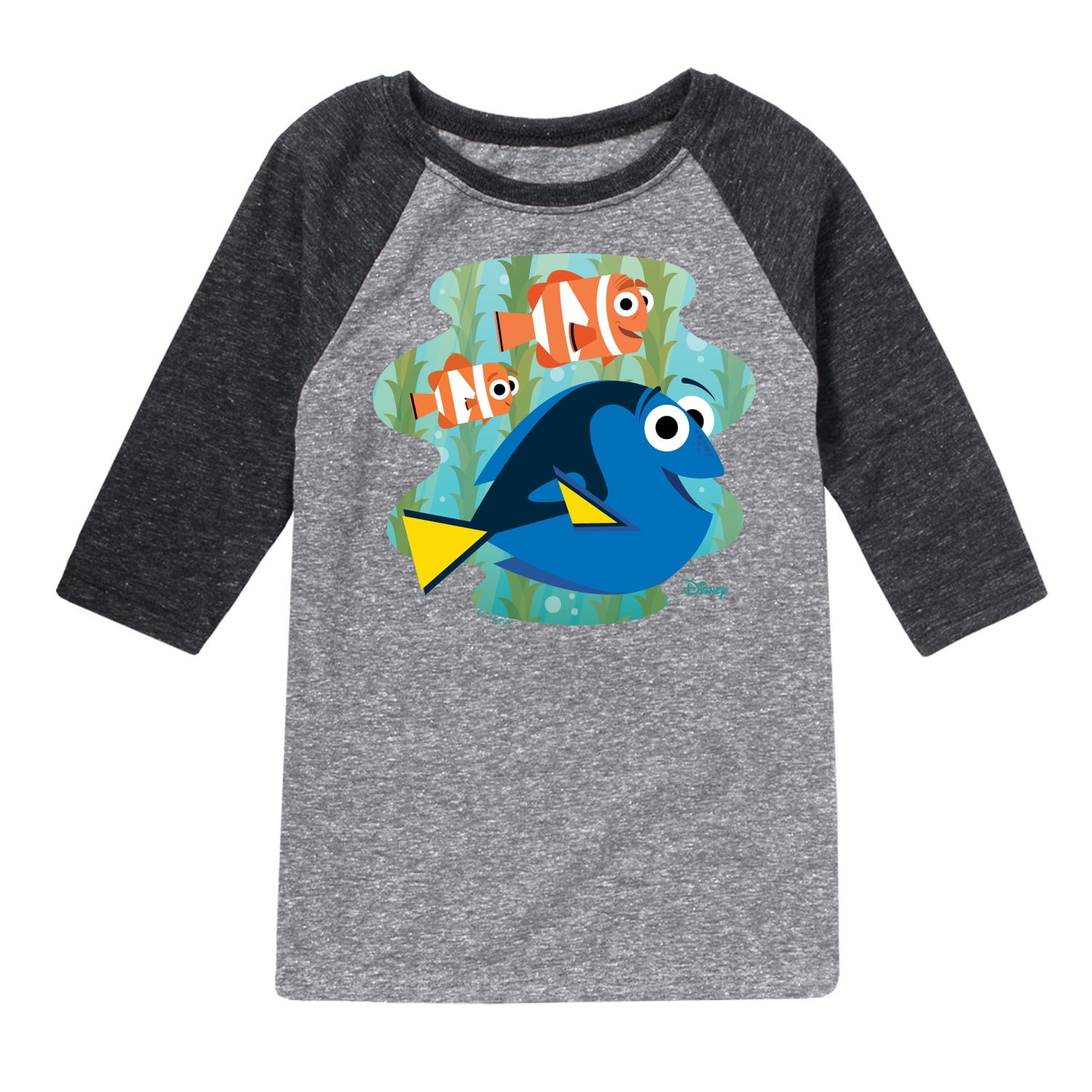 Disney Finding Dory - Dory, Nemo, & Marlin - Toddler & Youth Raglan ...