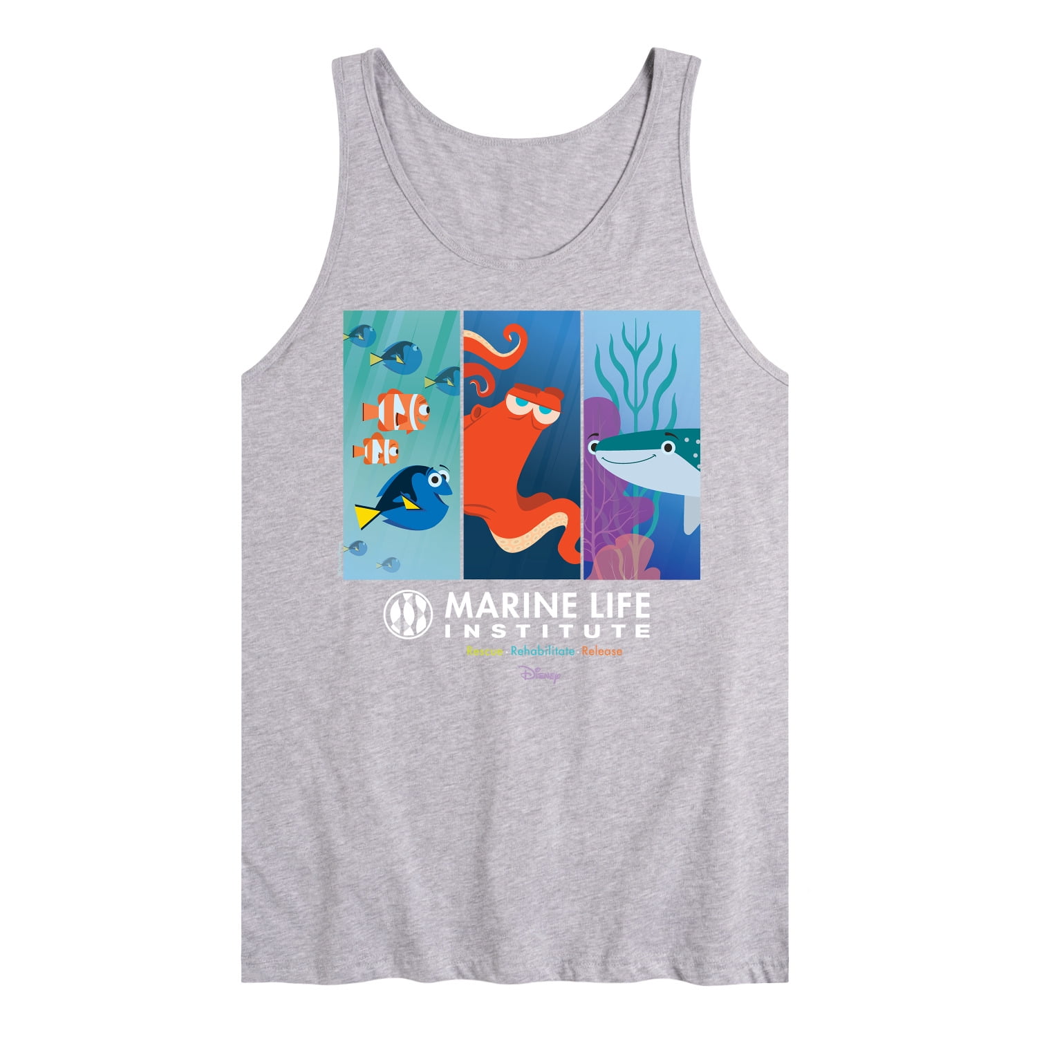 Disney Finding Dory - Marine Life Institute - Men's Jersey Tank Top ...