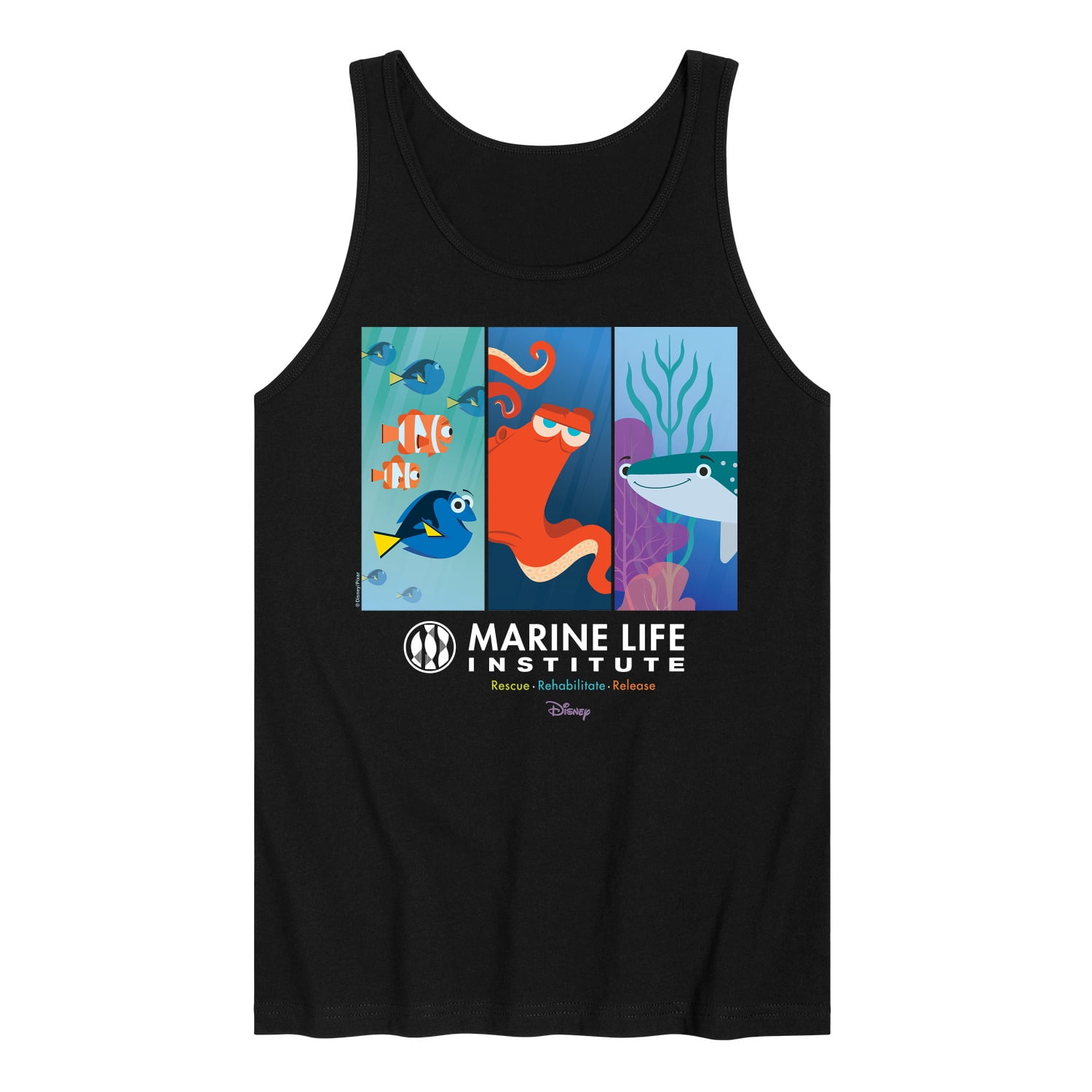 Disney Finding Dory - Marine Life Institute - Men's Jersey Tank Top ...