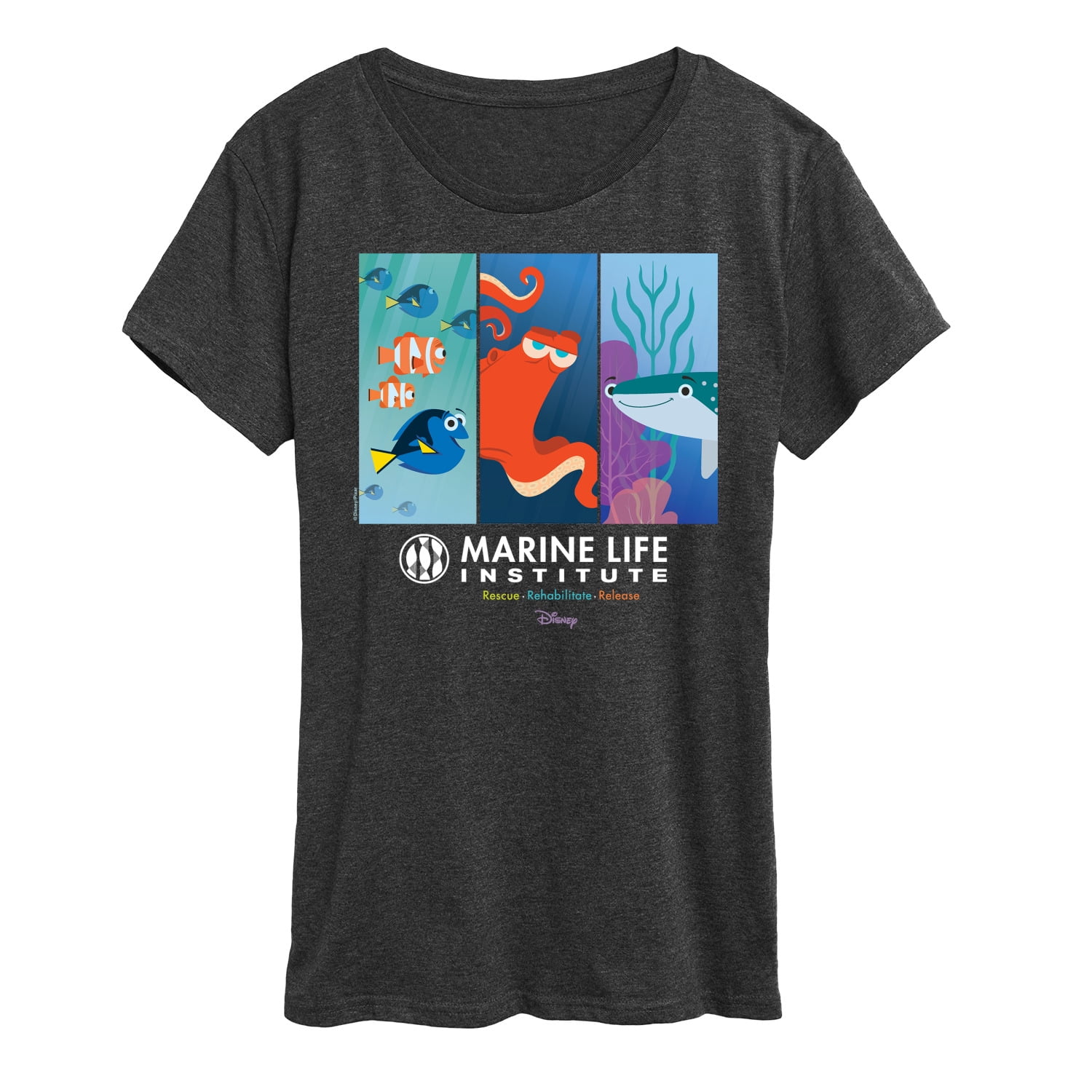 Disney Finding Dory - Marine Life Institute - Women's Short Sleeve ...