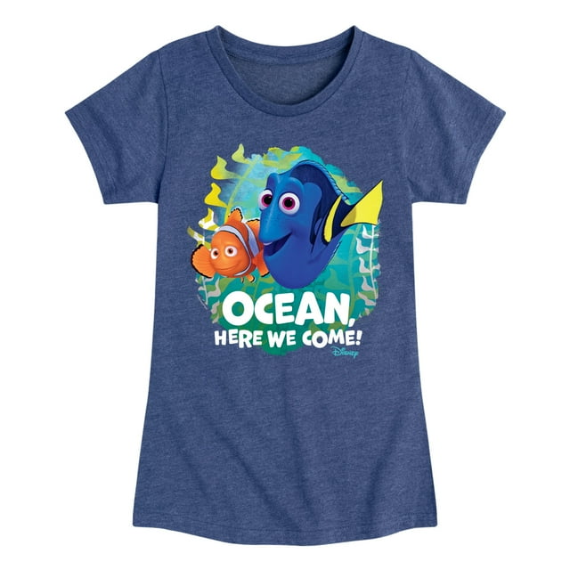 Disney Finding Dory - Ocean Here We Come - Toddler & Youth Girls Short ...