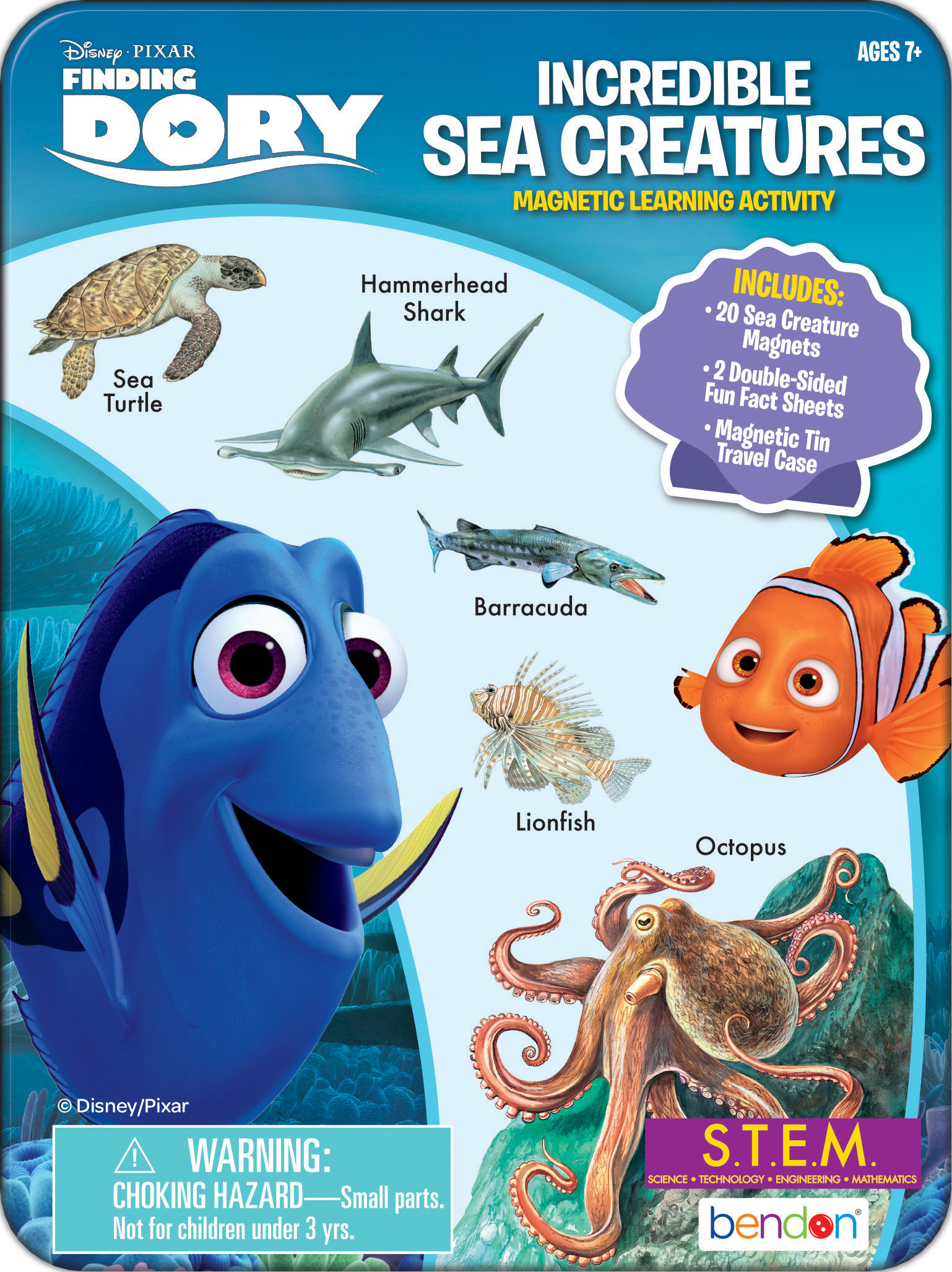 Disney Finding Dory Sea Creatures Educational Learning Magnetic ...