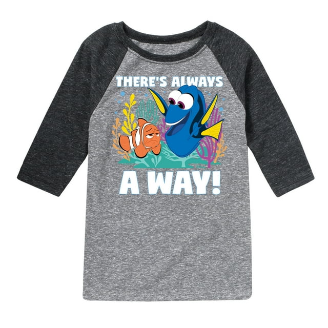 Disney Finding Dory - There's Always A Way - Toddler & Youth Raglan ...
