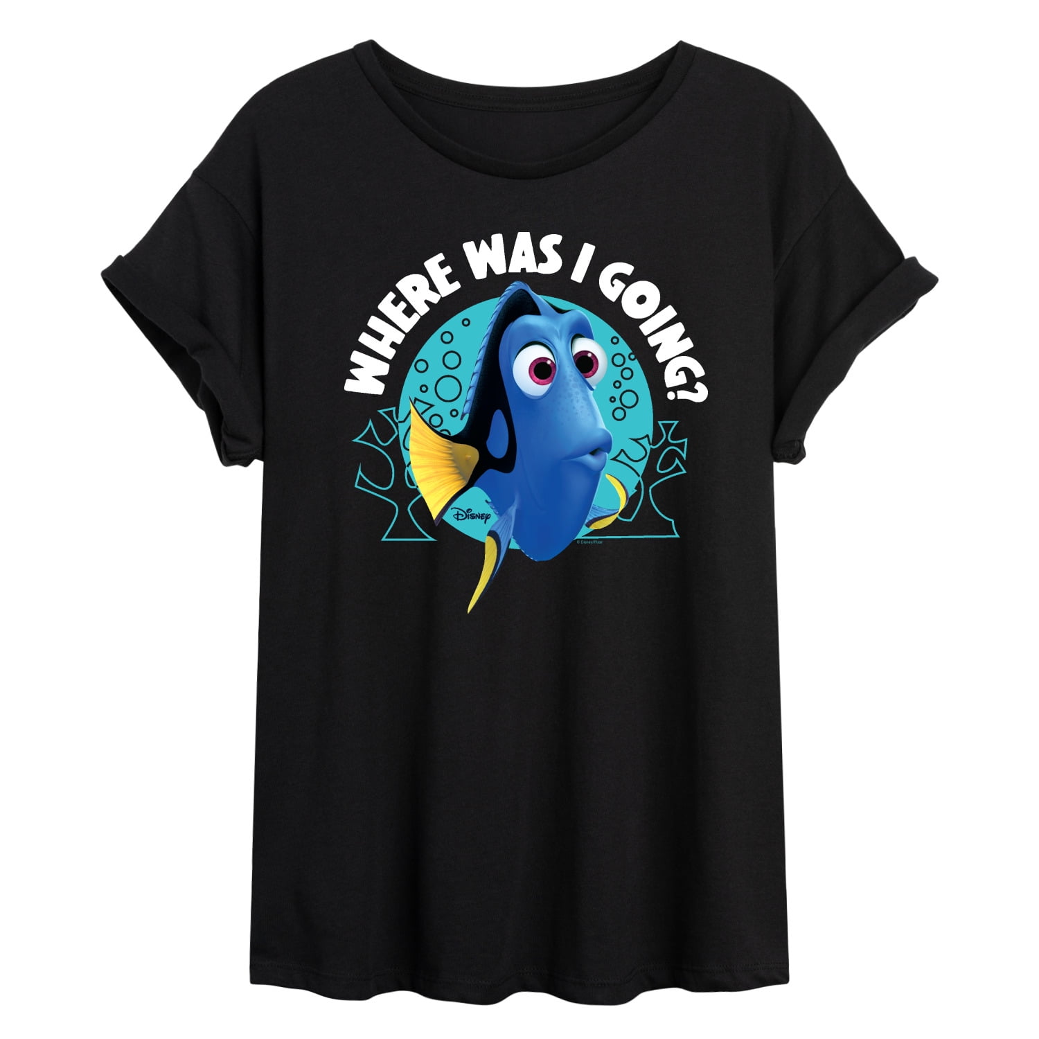 Disney Finding Dory - Where Was I Going - Juniors Ideal Flowy Muscle T ...
