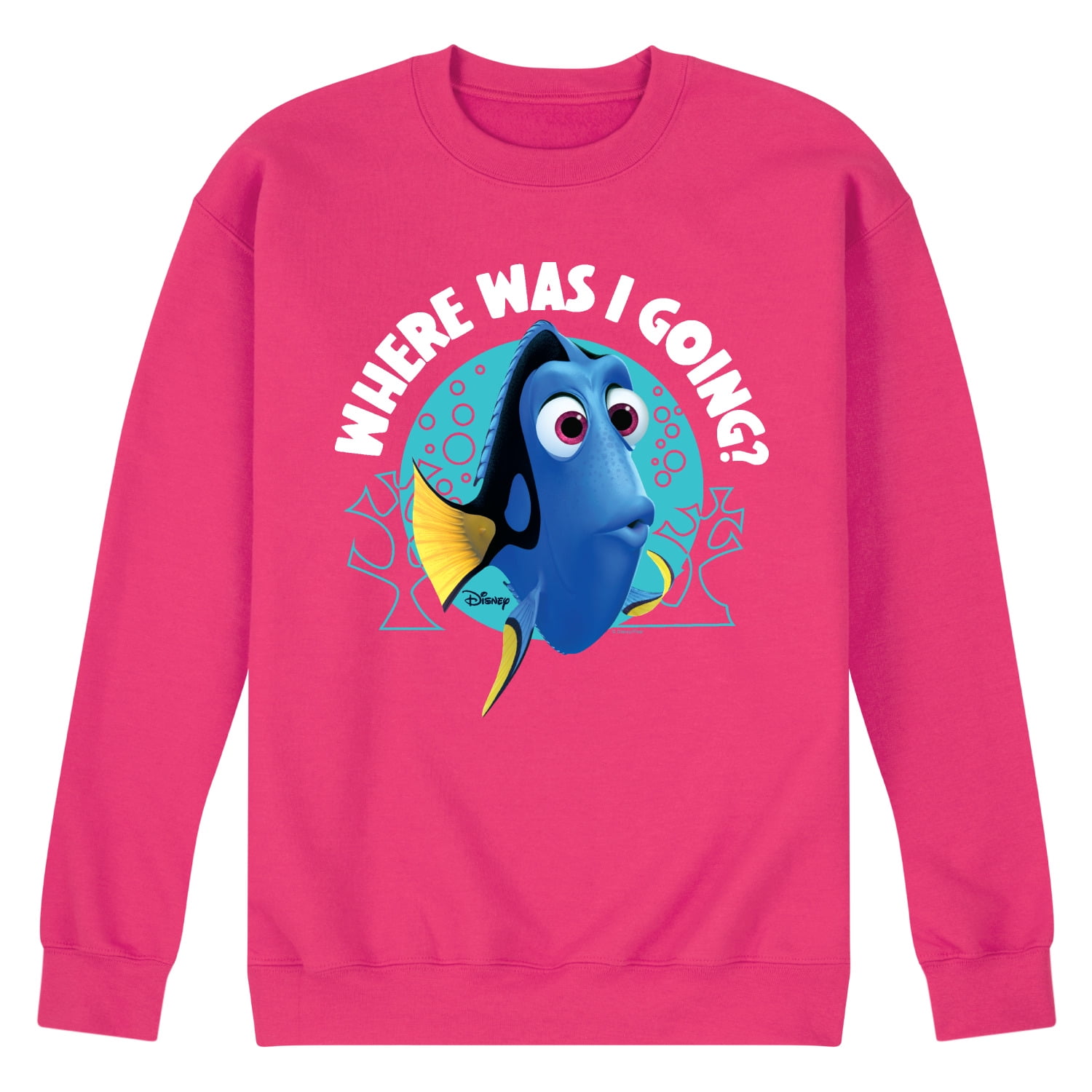 Disney Finding Dory - Where Was I Going - Men's Crew Neck Fleece ...