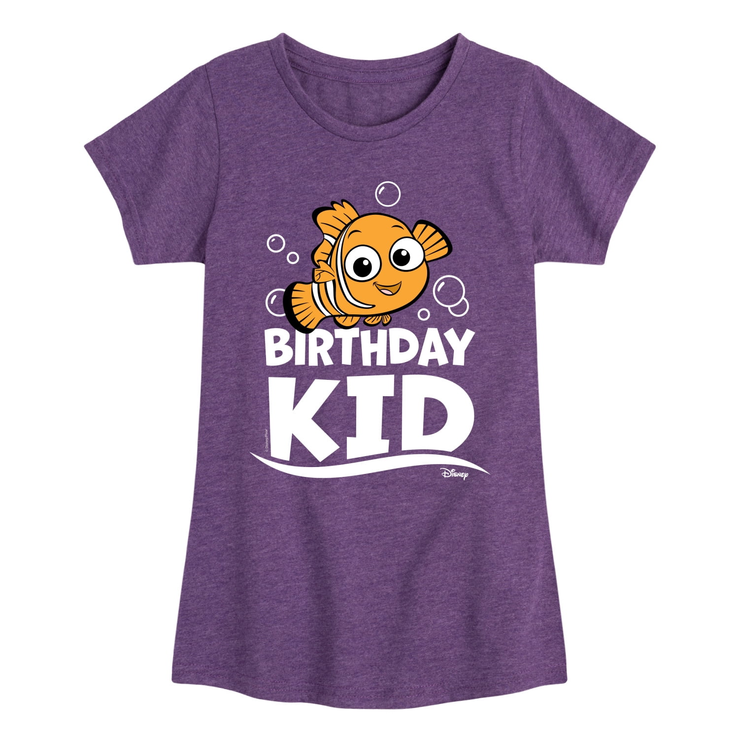 Disney Finding Nemo - Birthday Kid - Toddler & Youth Girls Short Sleeve ...