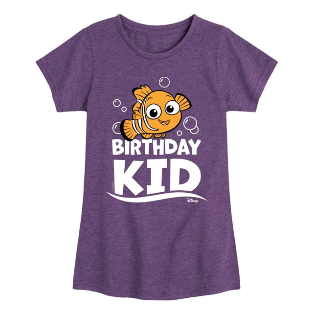 Disney Finding Nemo - Birthday Kid - Toddler & Youth Girls Short Sleeve ...