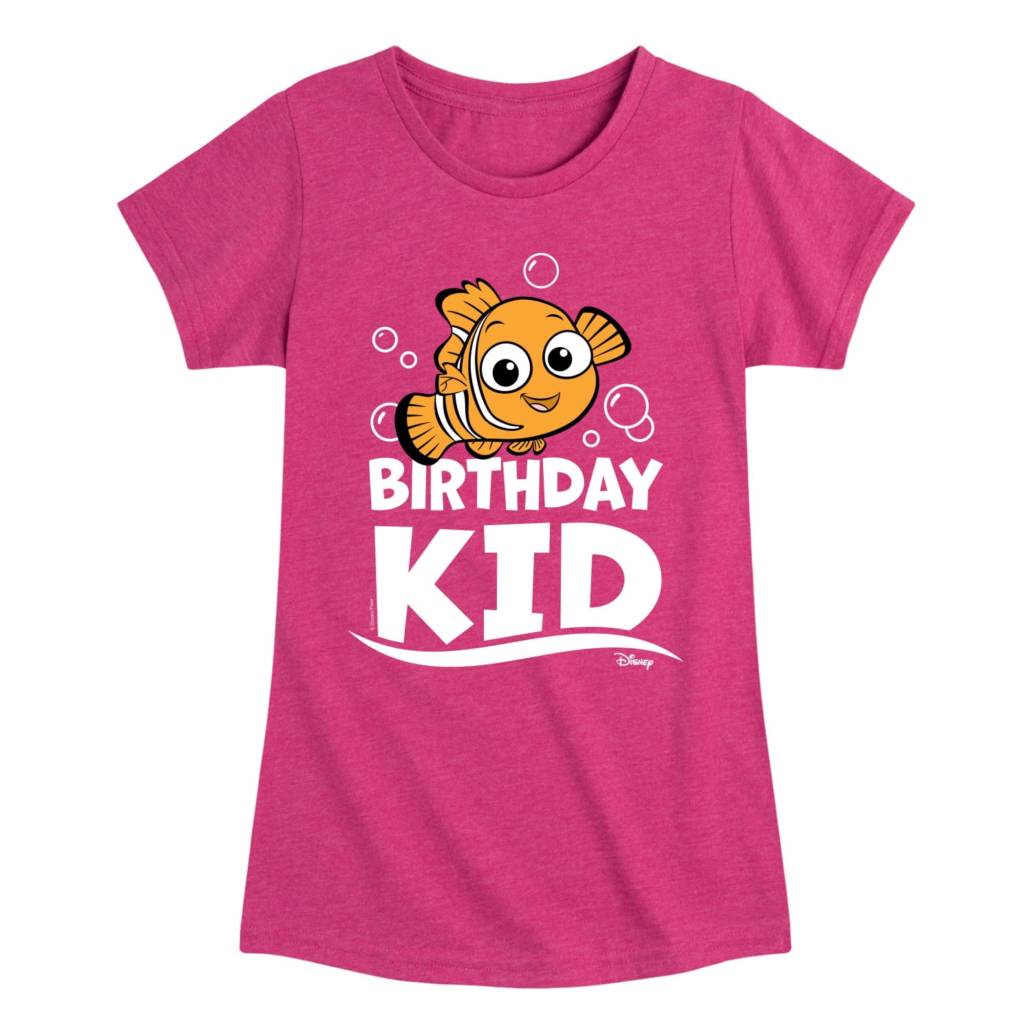 Disney Finding Nemo - Birthday Kid - Toddler & Youth Girls Short Sleeve ...